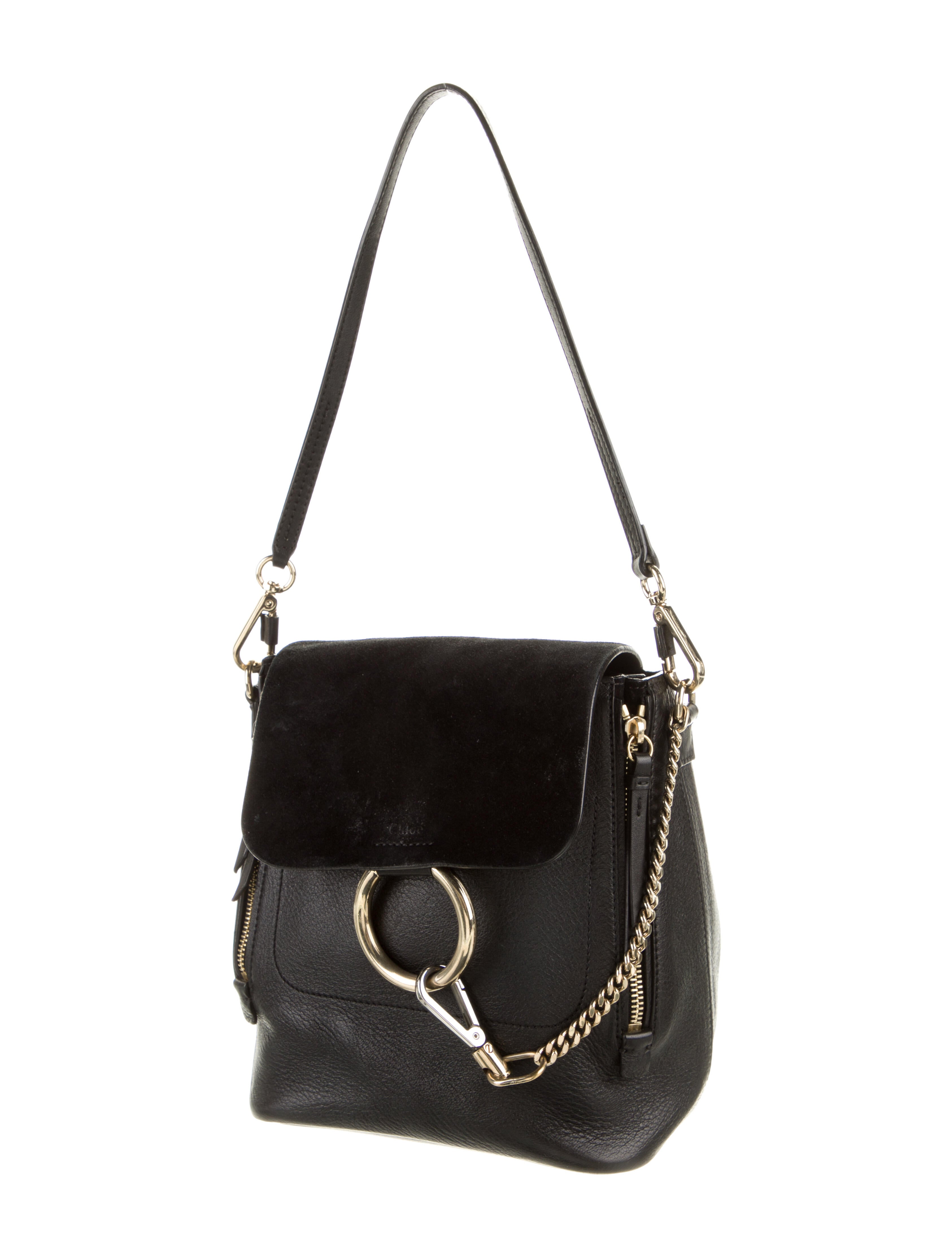 Chloé Leather Faye Backpack - Black Backpacks, Handbags - CHL223604 ...