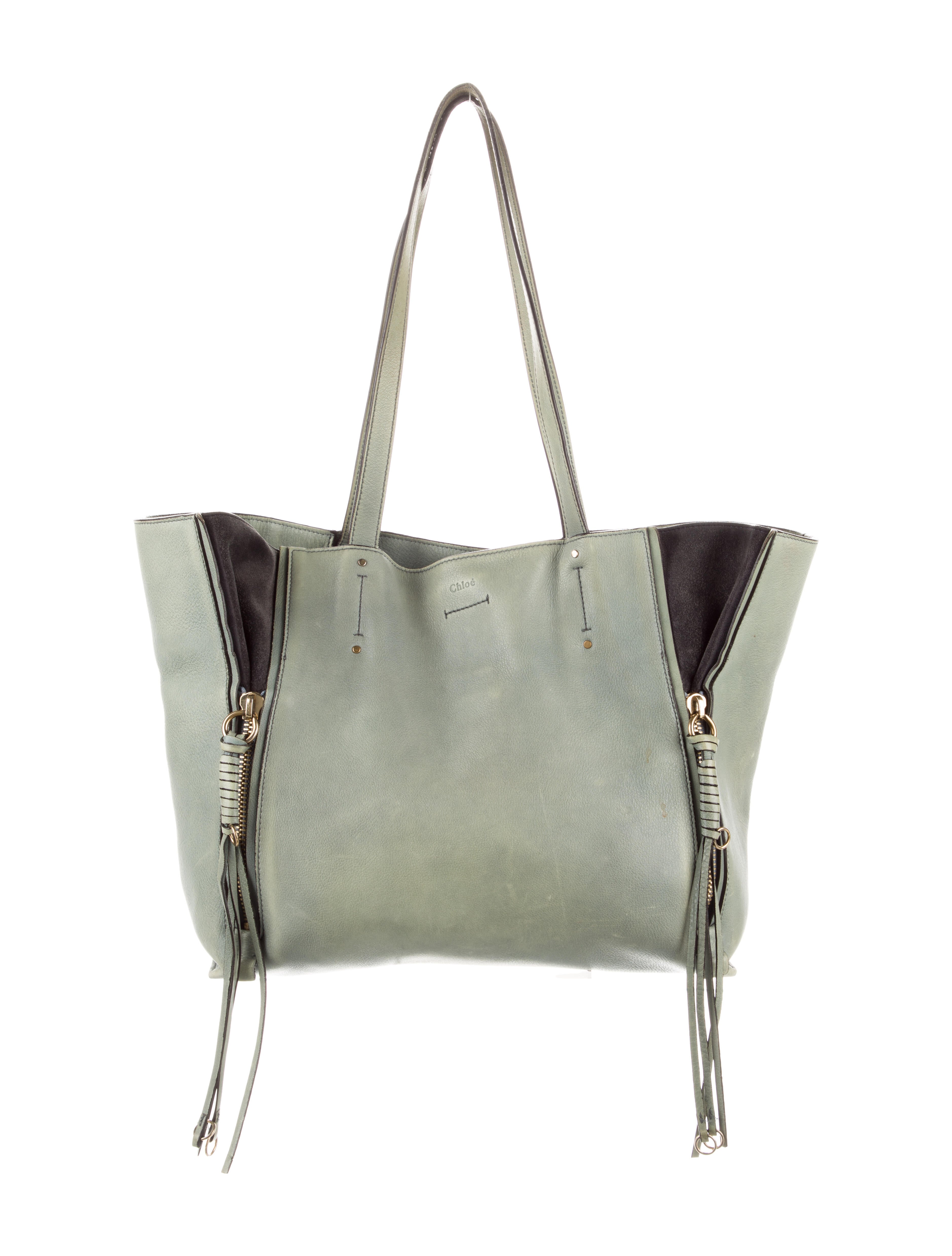 Chloé Large Milo Tote - Blue Totes, Handbags - CHL223932 | The RealReal