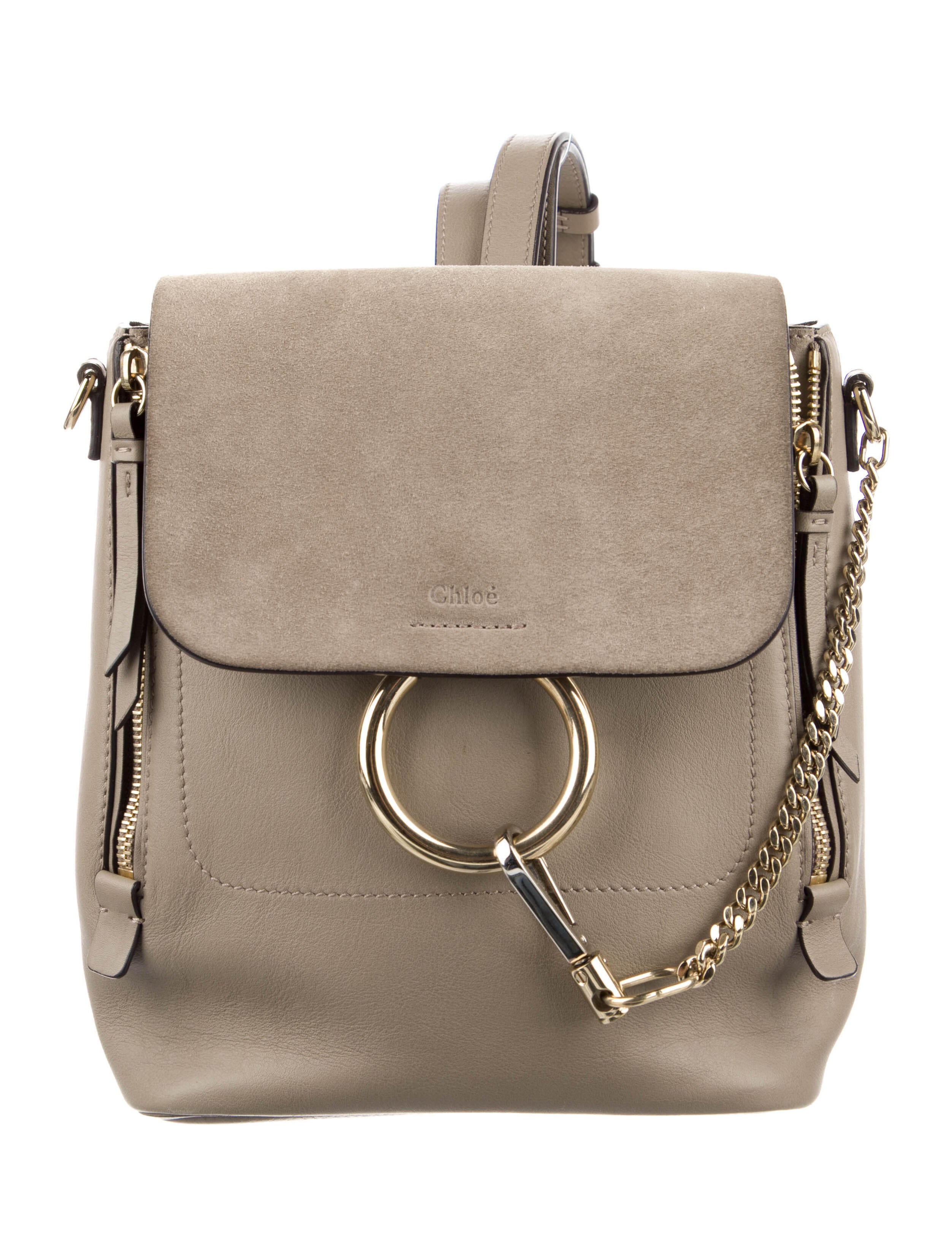 Chloé Mini Faye Backpack - Neutrals Backpacks, Handbags - CHL231085 ...
