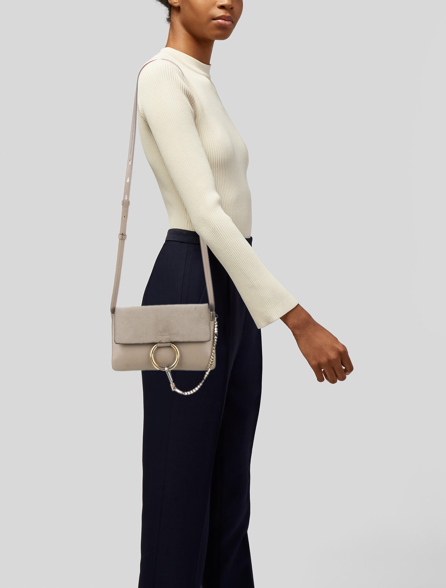 Chloé Small Leather Faye Bag - Neutrals Crossbody Bags, Handbags ...