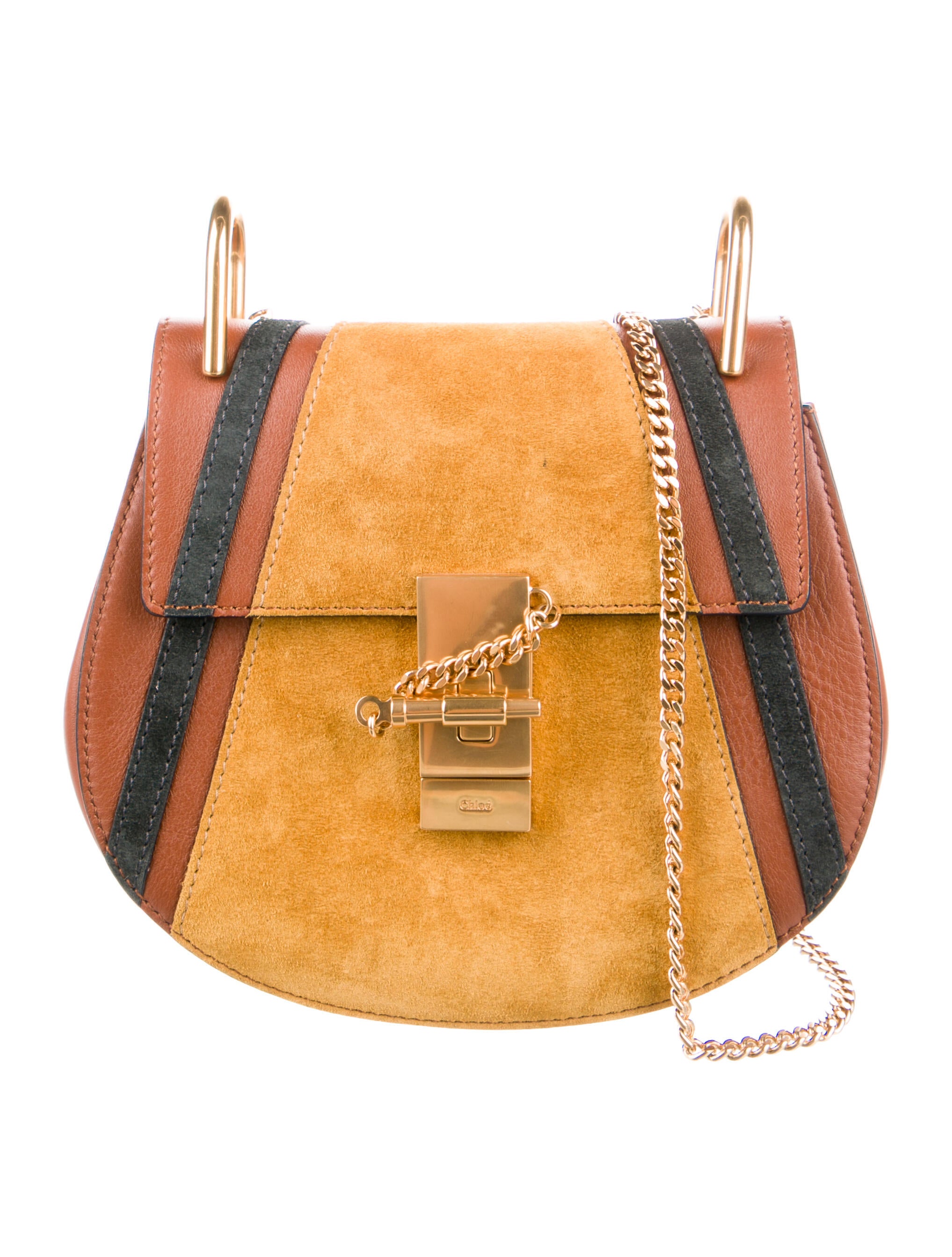 Chloé Mini Drew Crossbody Bag - Orange Crossbody Bags, Handbags ...