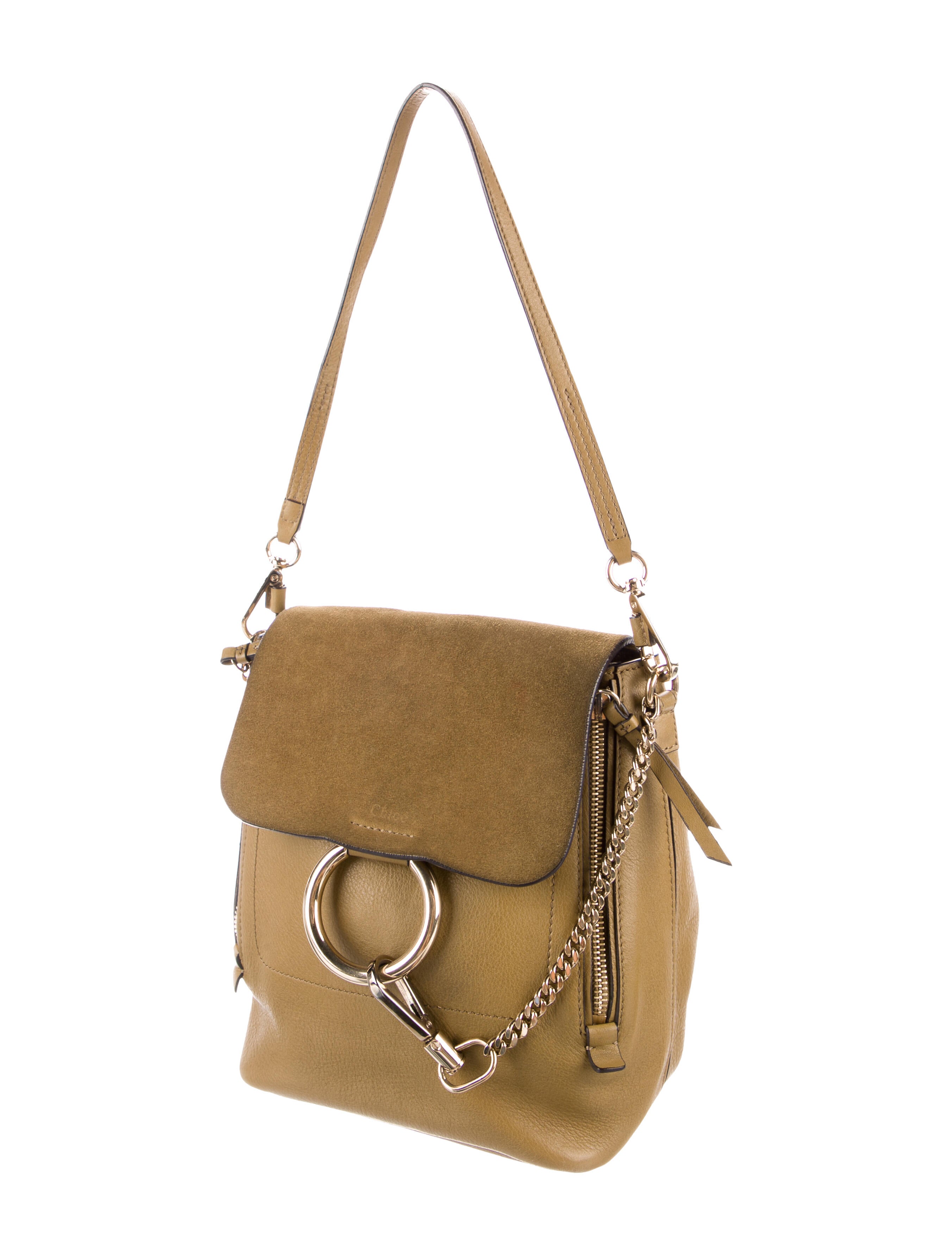 Chloé Faye Leather Convertible Backpack - Green Backpacks, Handbags ...