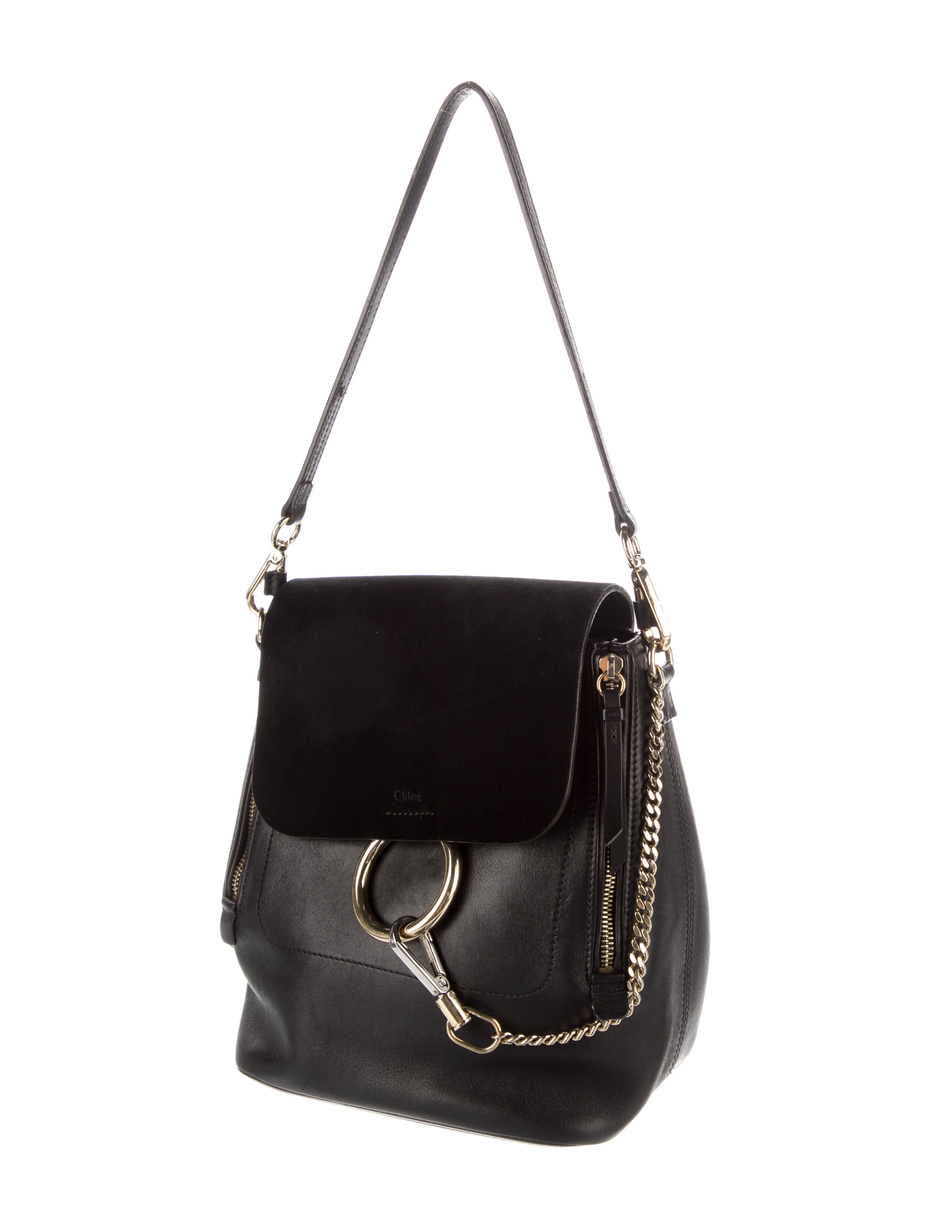 Chloé Medium Faye Backpack - Black Backpacks, Handbags - CHL233192 ...