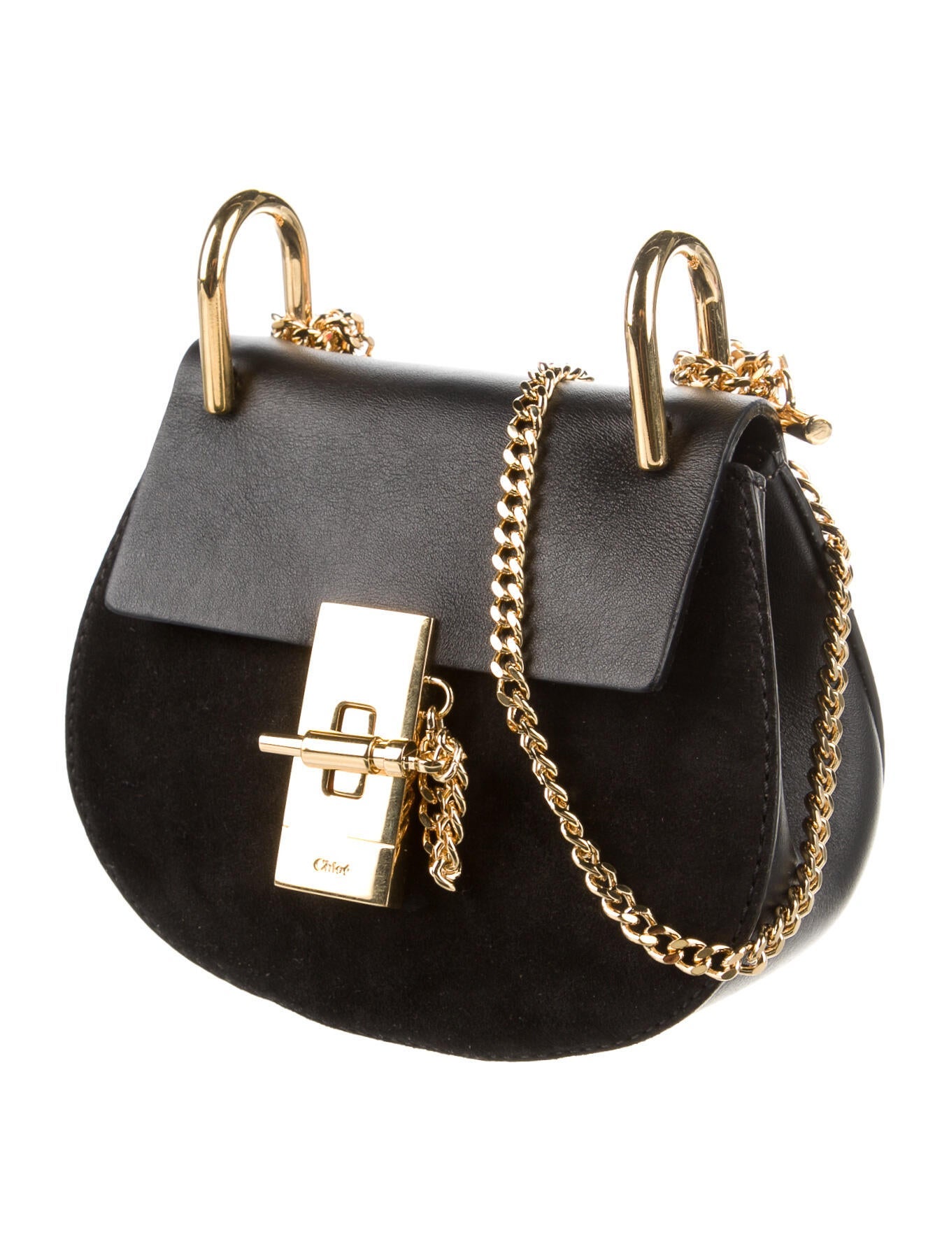 Chloé Mini Drew Shoulder Bag - Black Shoulder Bags, Handbags ...