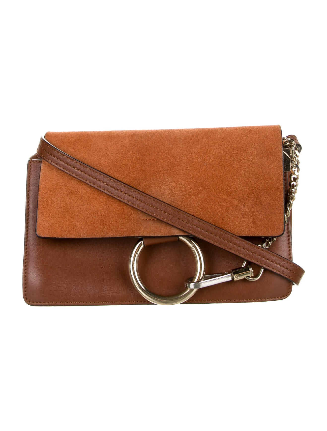Chloé Leather Faye Crossbody Bag - Brown Crossbody Bags, Handbags ...