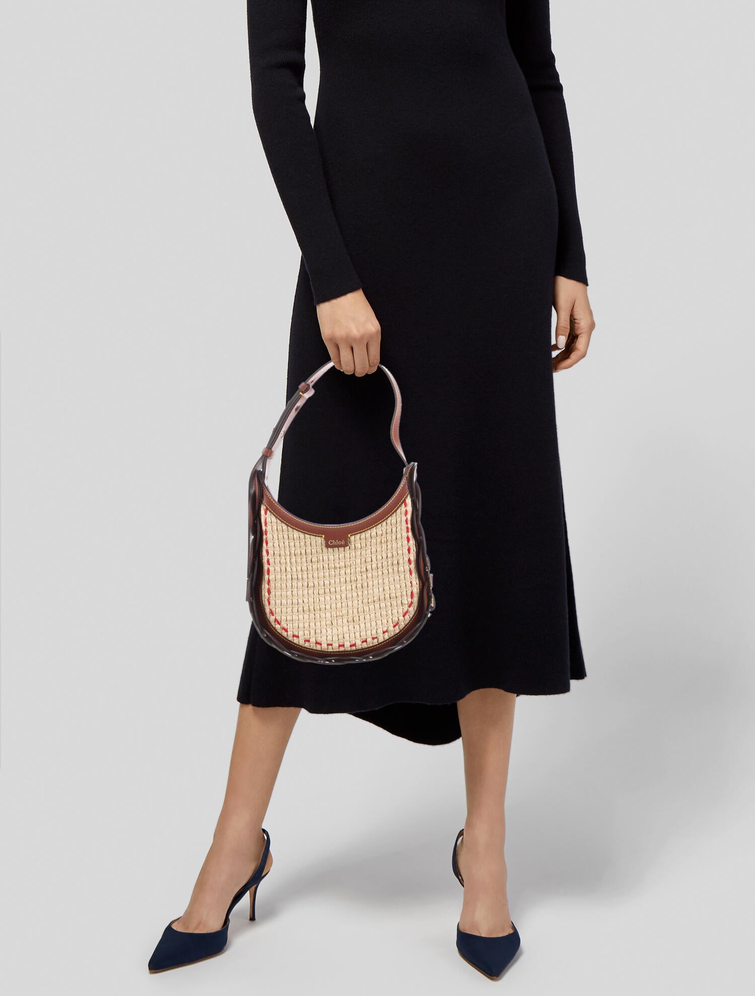 Chloé Raffia Darryl Shoulder Bag - Neutrals Shoulder Bags, Handbags ...