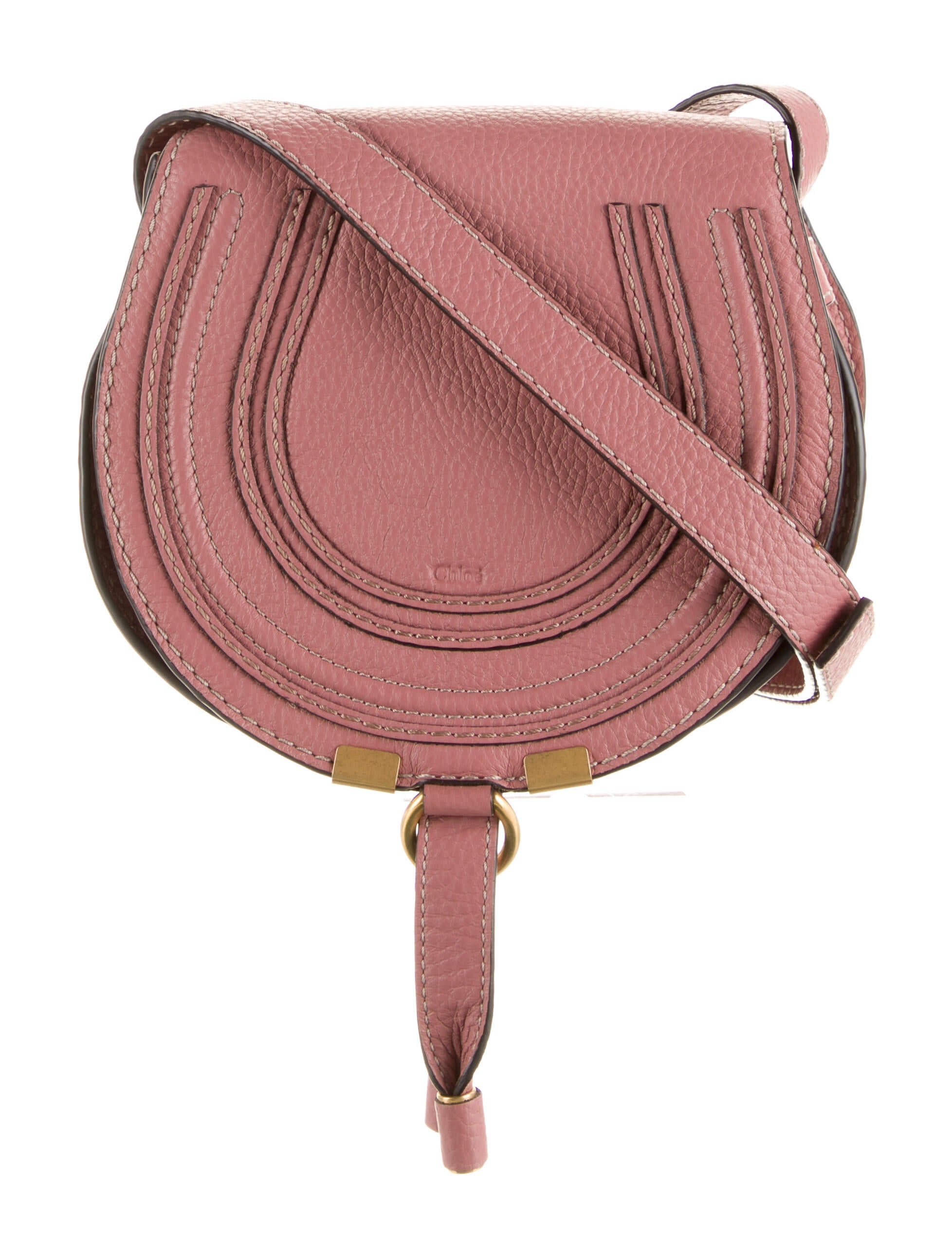 Chloé Small Leather Marcie Bag - Blue Crossbody Bags, Handbags ...