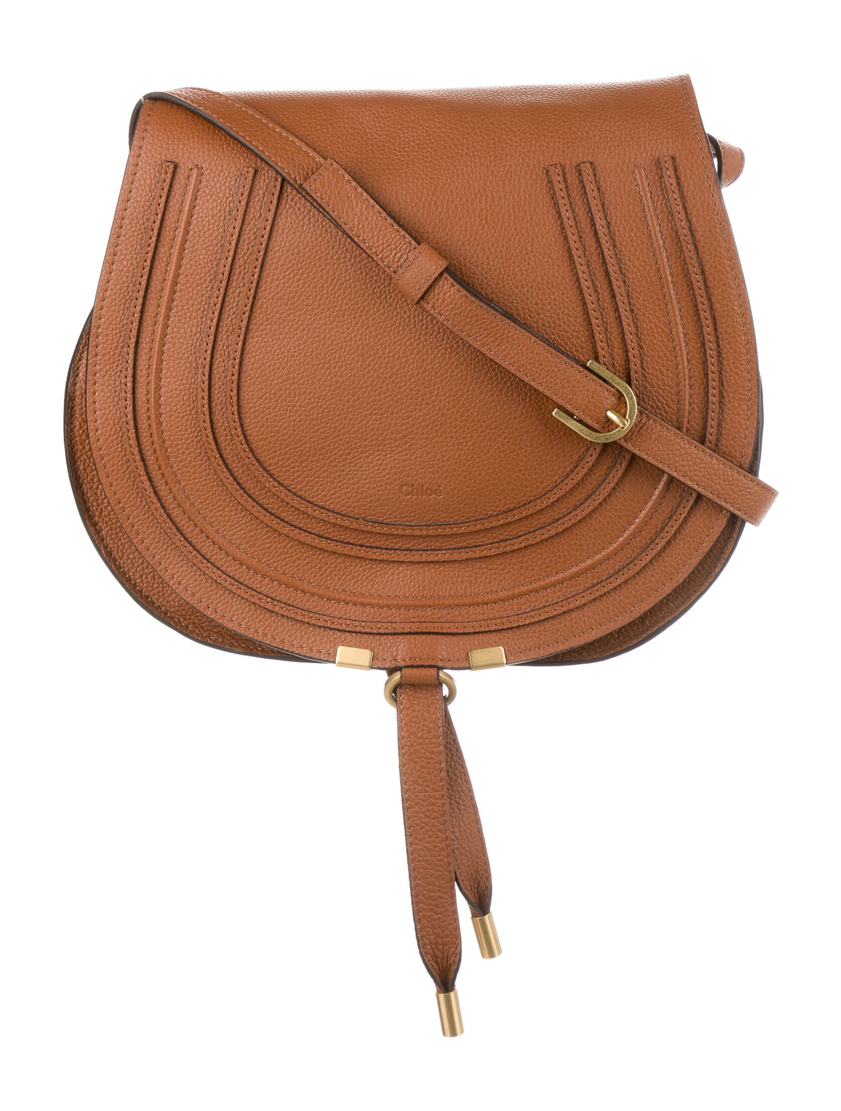 Chloé Leather Marcie Crossbody Bag - Brown Crossbody Bags, Handbags ...