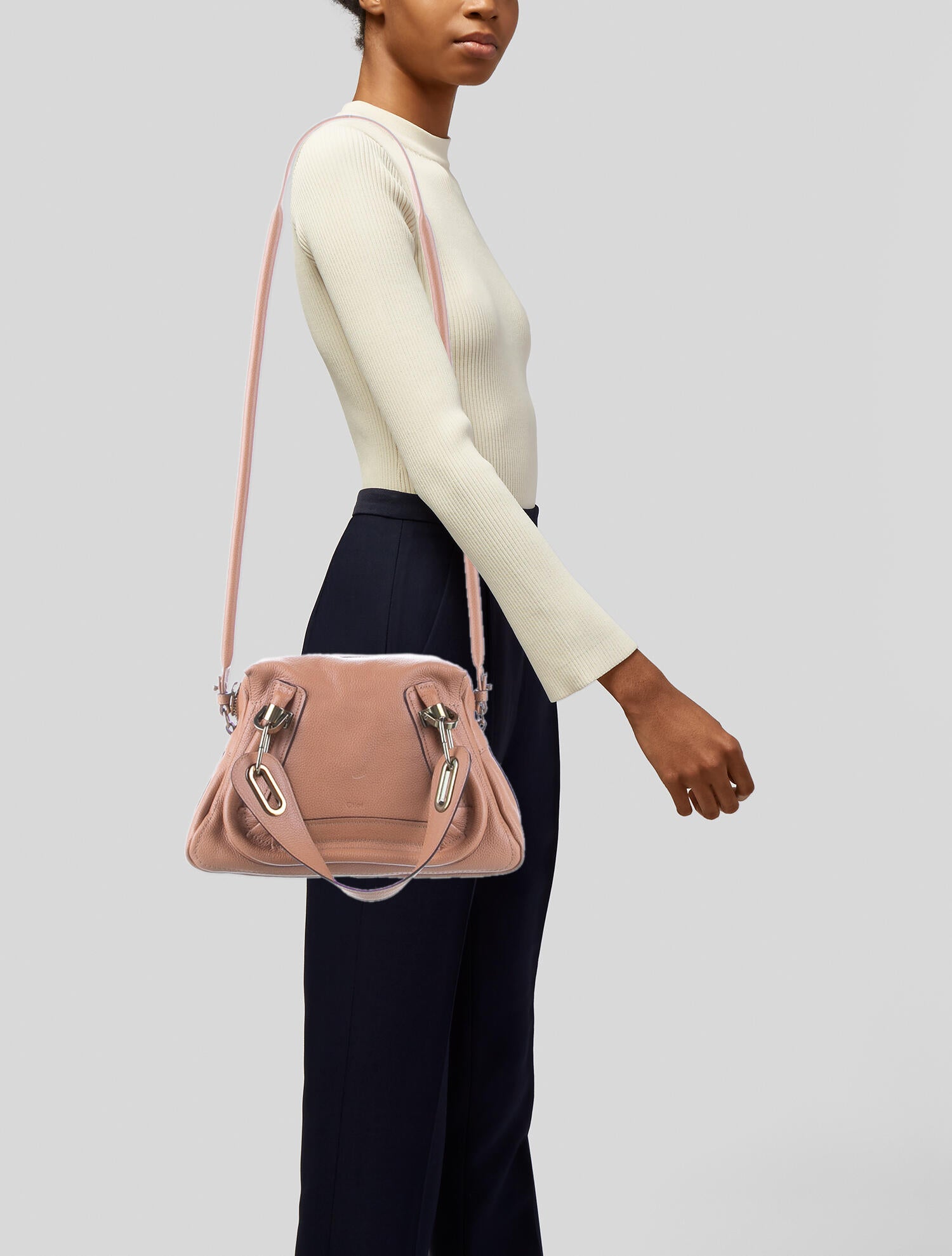 Chloé Small Leather Paraty Crossbody Bag Brown Shoulder Bags Handbags Chl242404 The Realreal