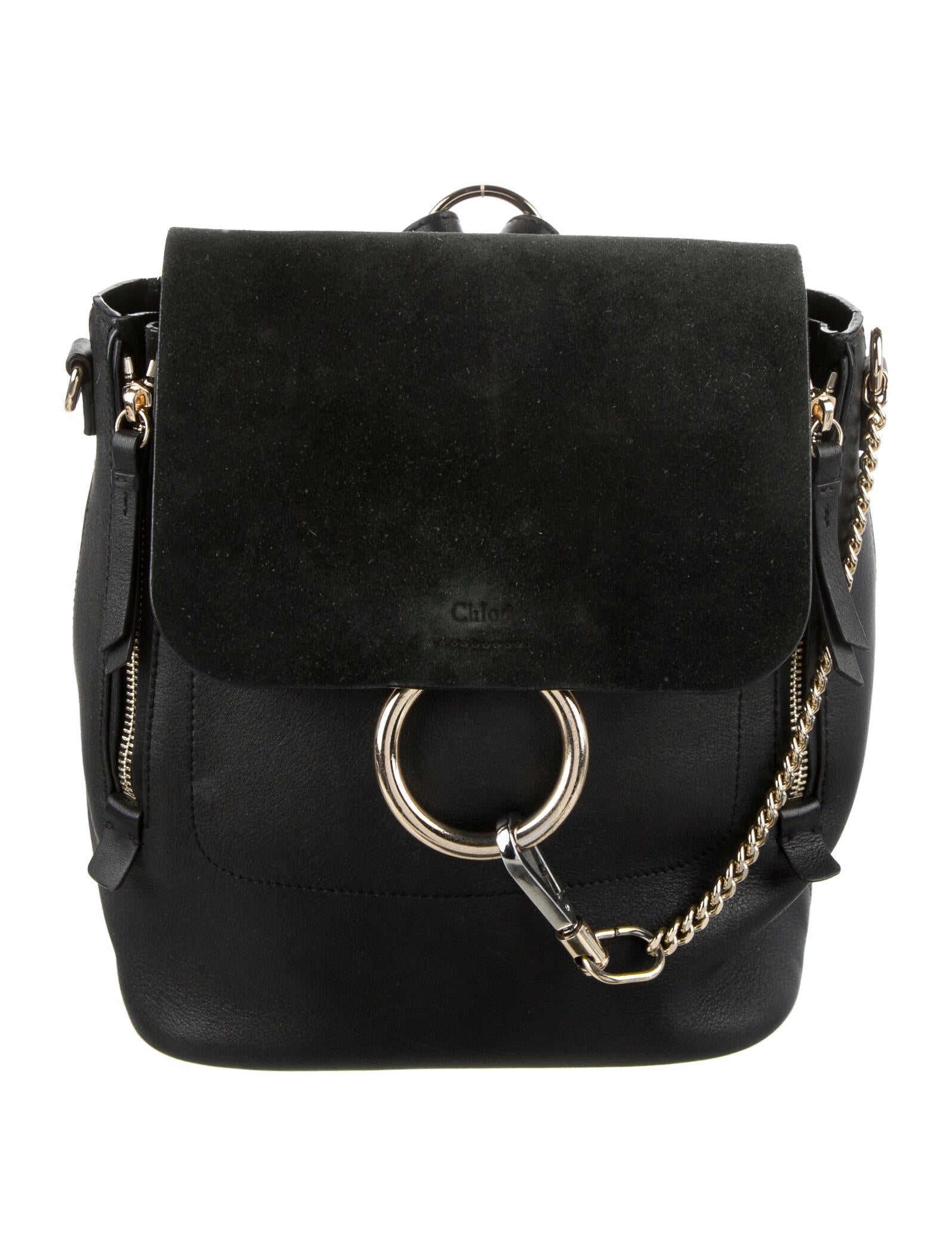 Chloé Leather Faye Backpack - Black Backpacks, Handbags - CHL223604 ...