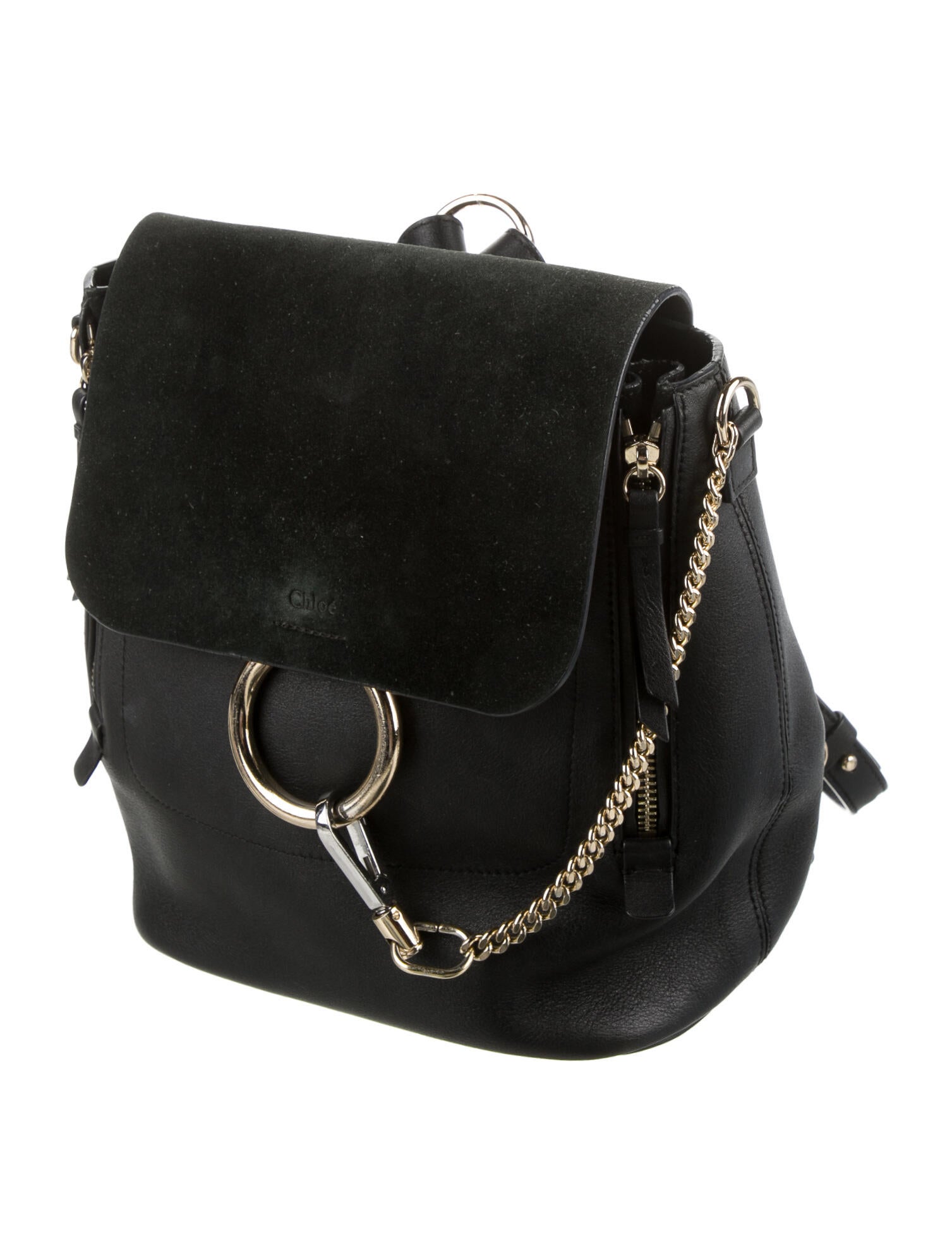 Chloé Leather Faye Backpack - Black Backpacks, Handbags - CHL223604 ...