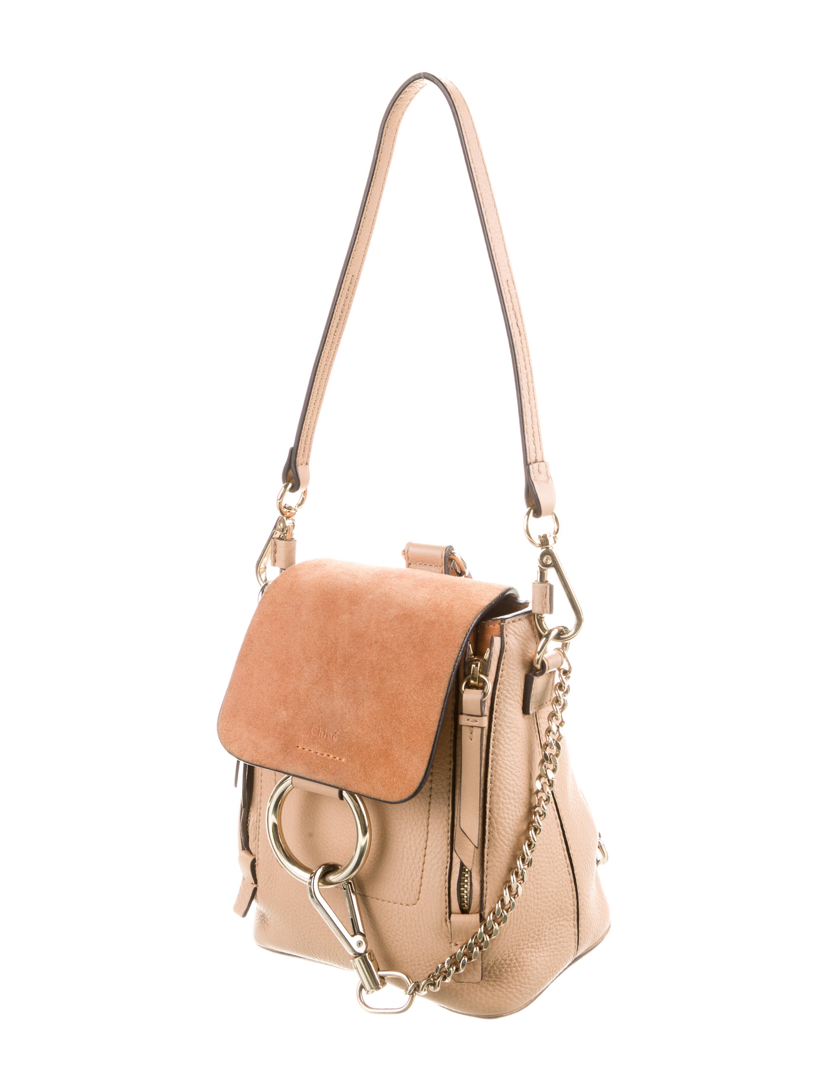 Chloé Faye Leather Convertible Backpack - Green Backpacks, Handbags ...