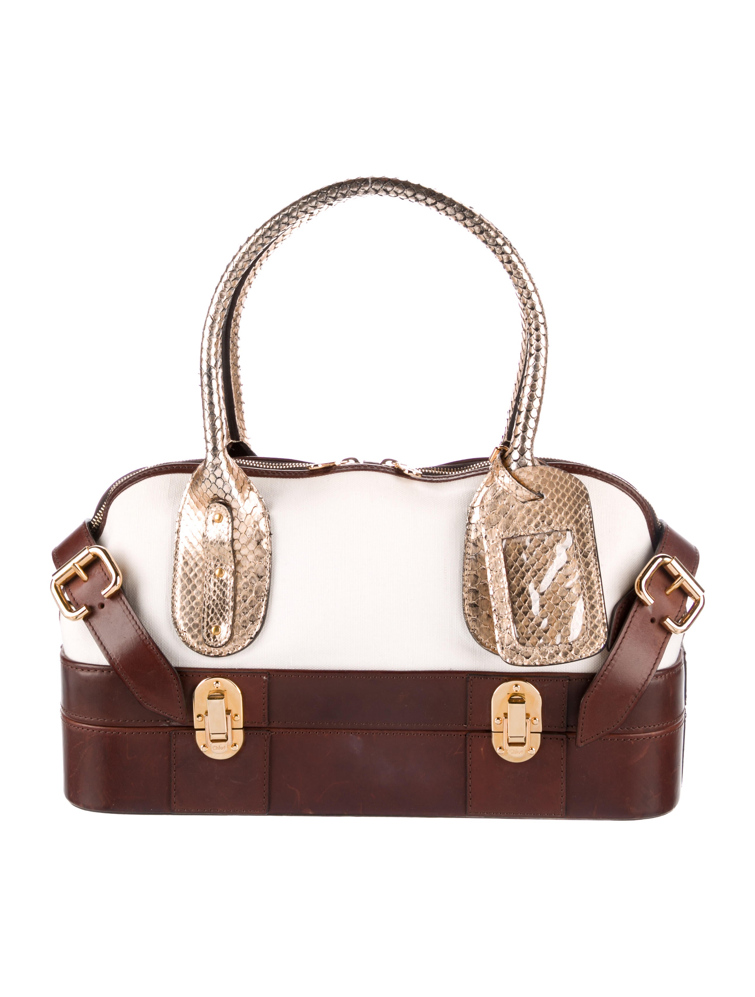 Chloé Leather Shoulder Bag - Brown Shoulder Bags, Handbags - CHL57613 ...