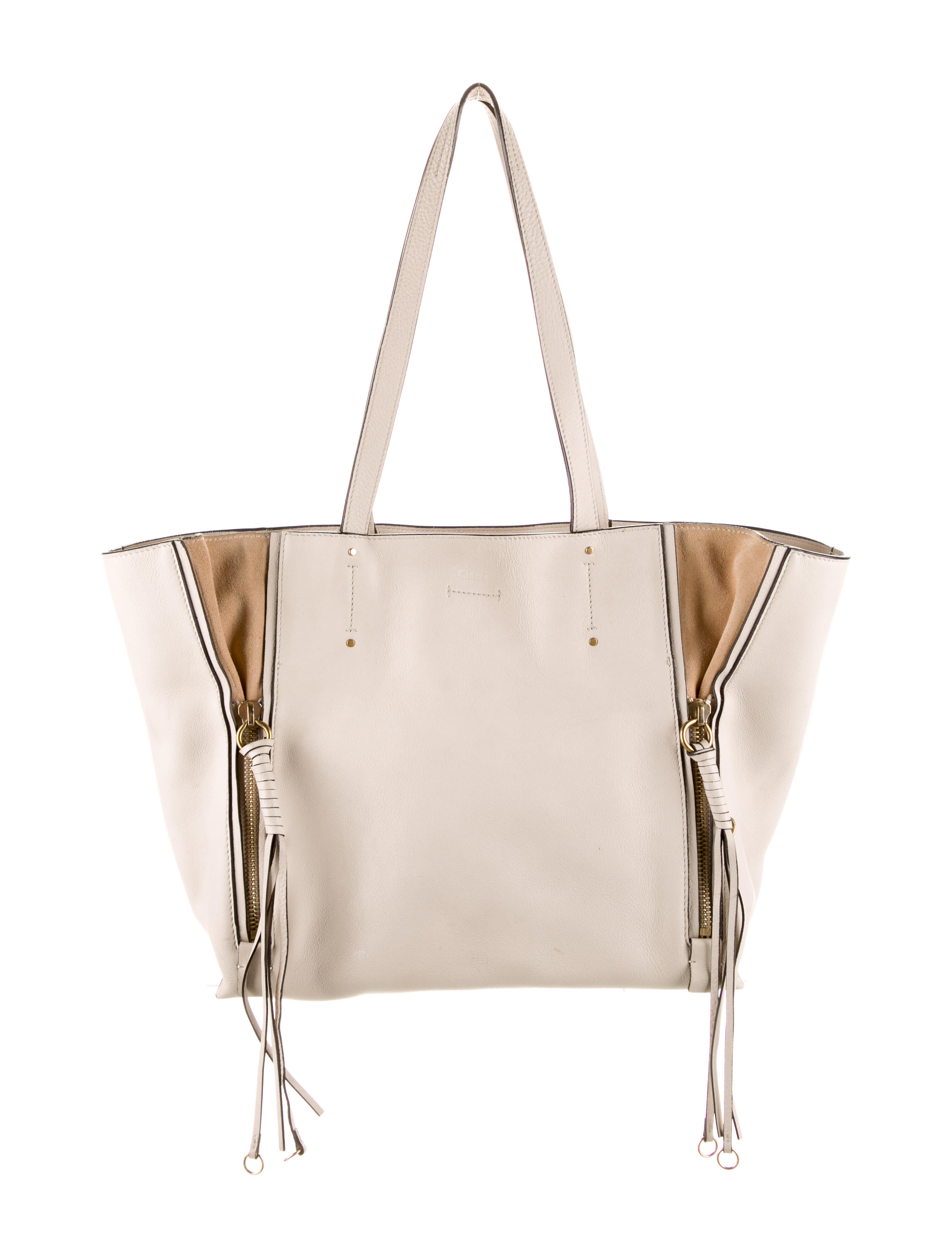 Chloé Leather Paddington Tote - Neutrals Totes, Handbags - CHL215121 ...