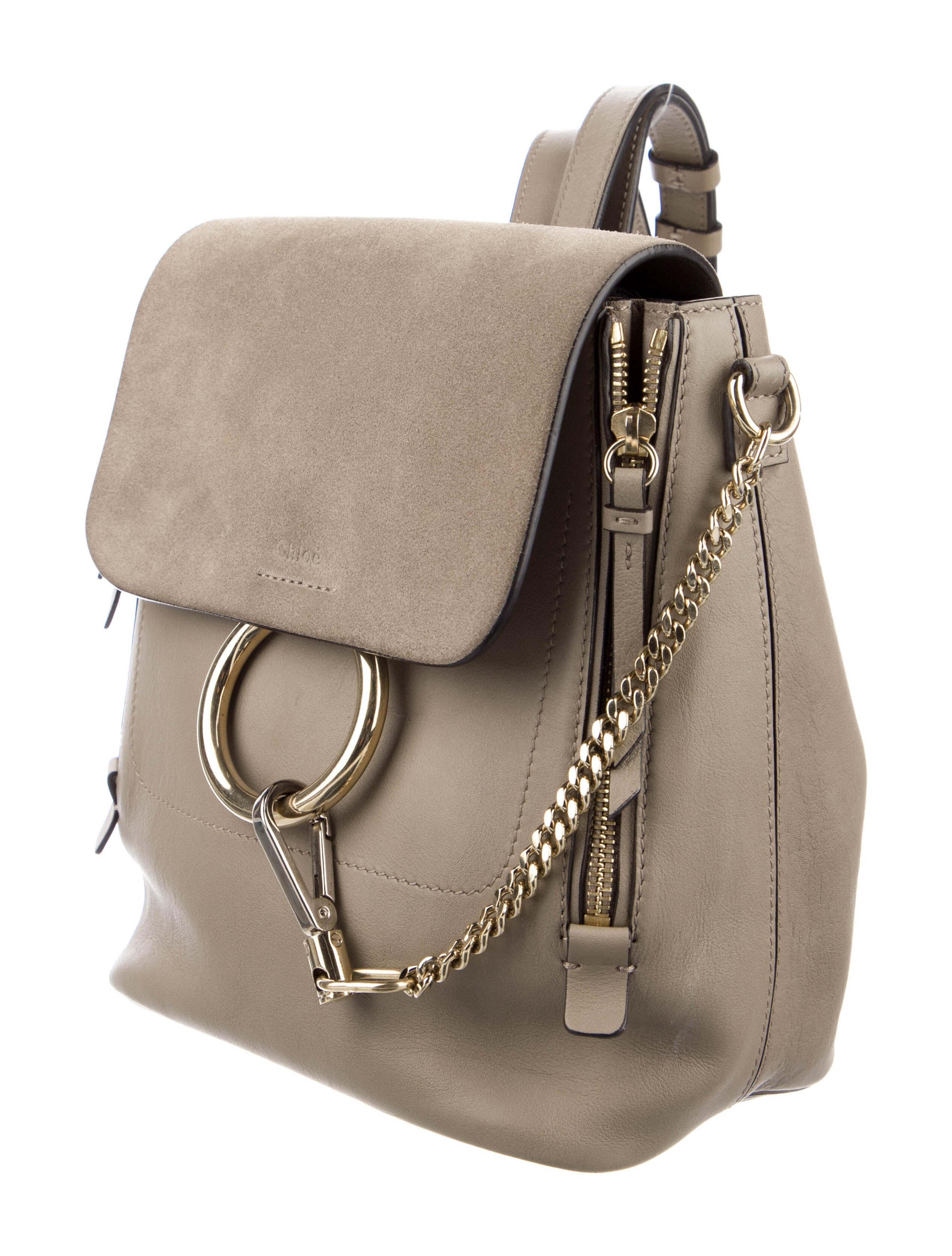 Chloé Small Faye Backpack - Neutrals Backpacks, Handbags - CHL251333 ...