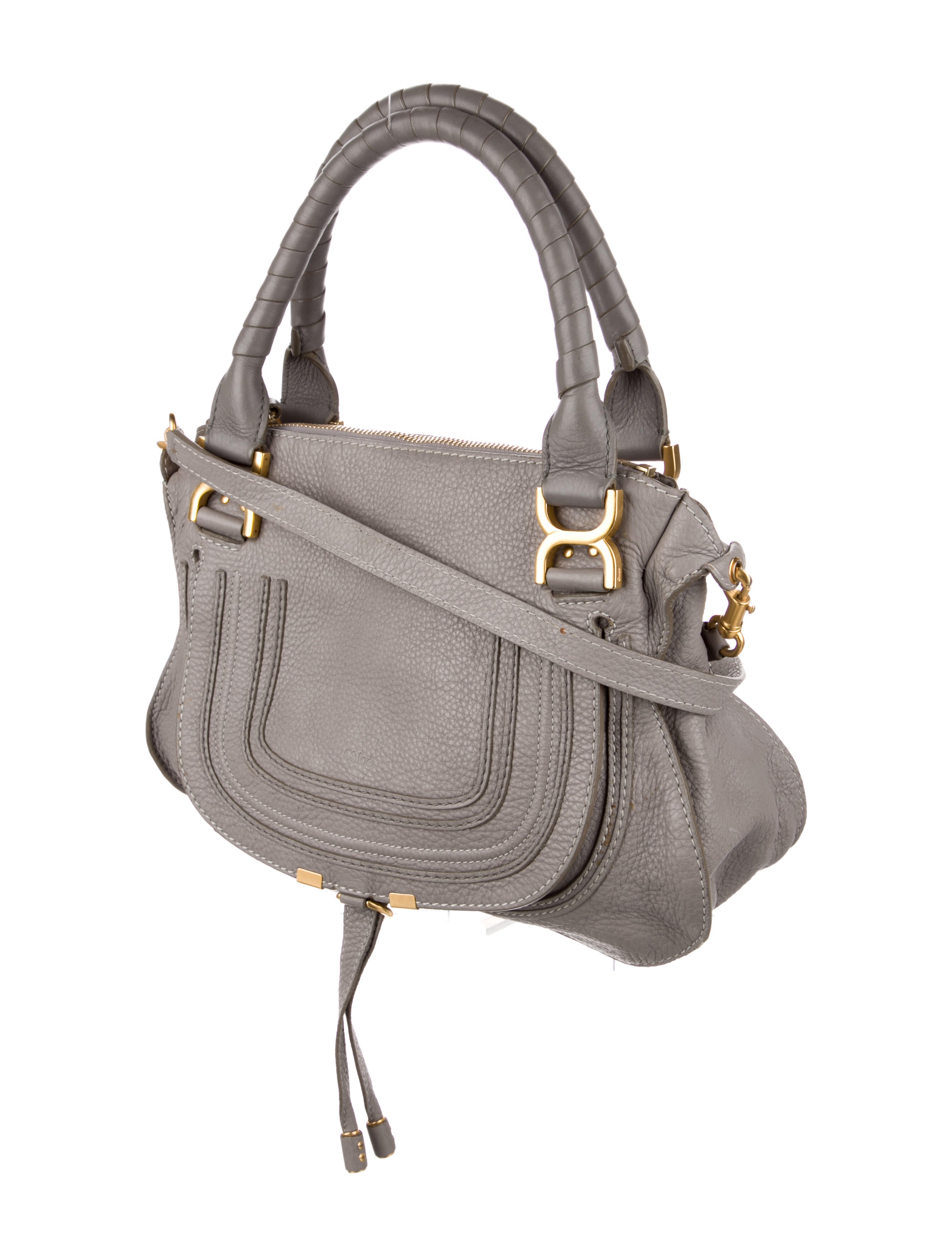 Chloé Marcie Leather Shoulder Bag - Black Shoulder Bags, Handbags ...