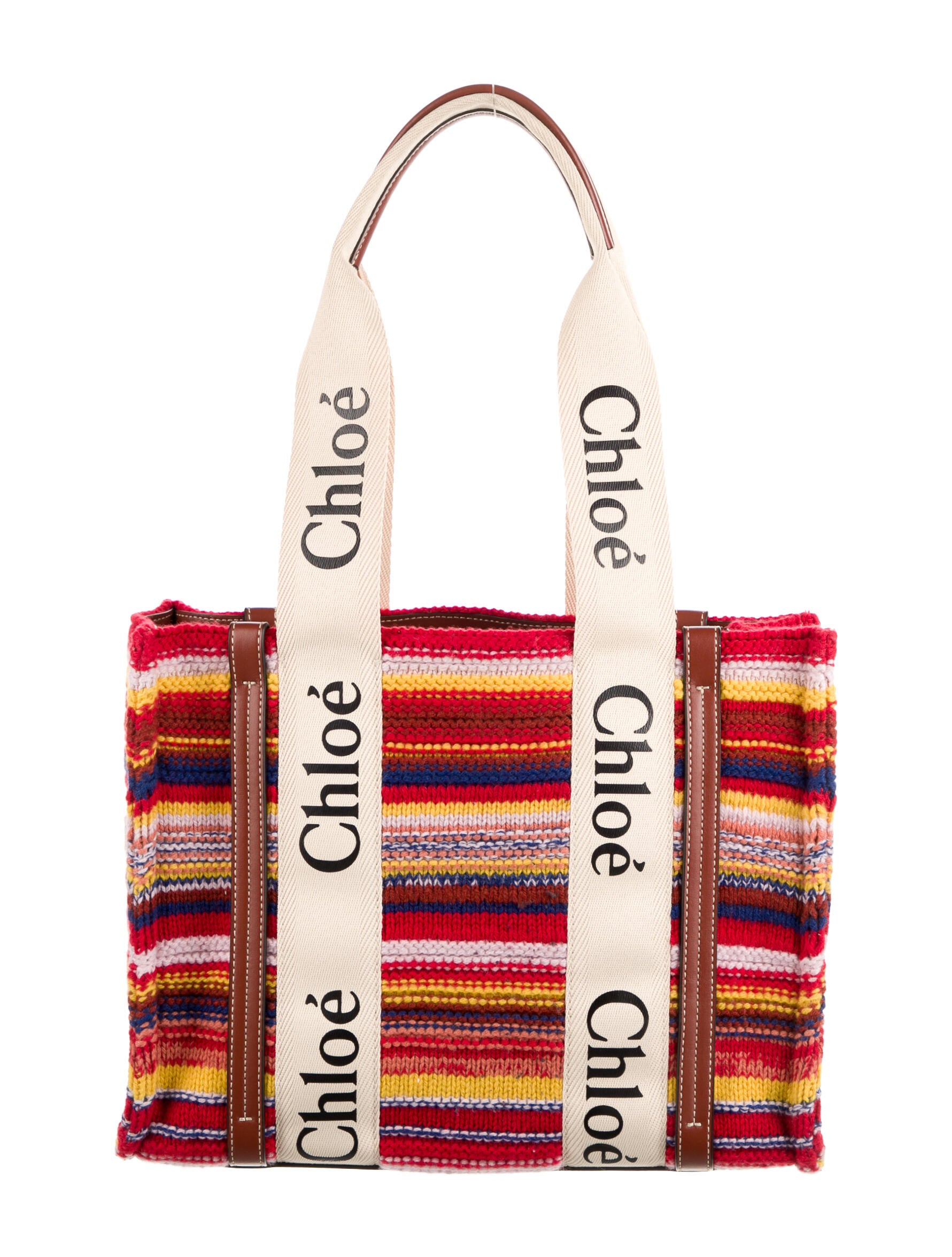 Chloé Canvas Logo Tote Bag - Neutrals Totes, Handbags - CHL250369 | The ...