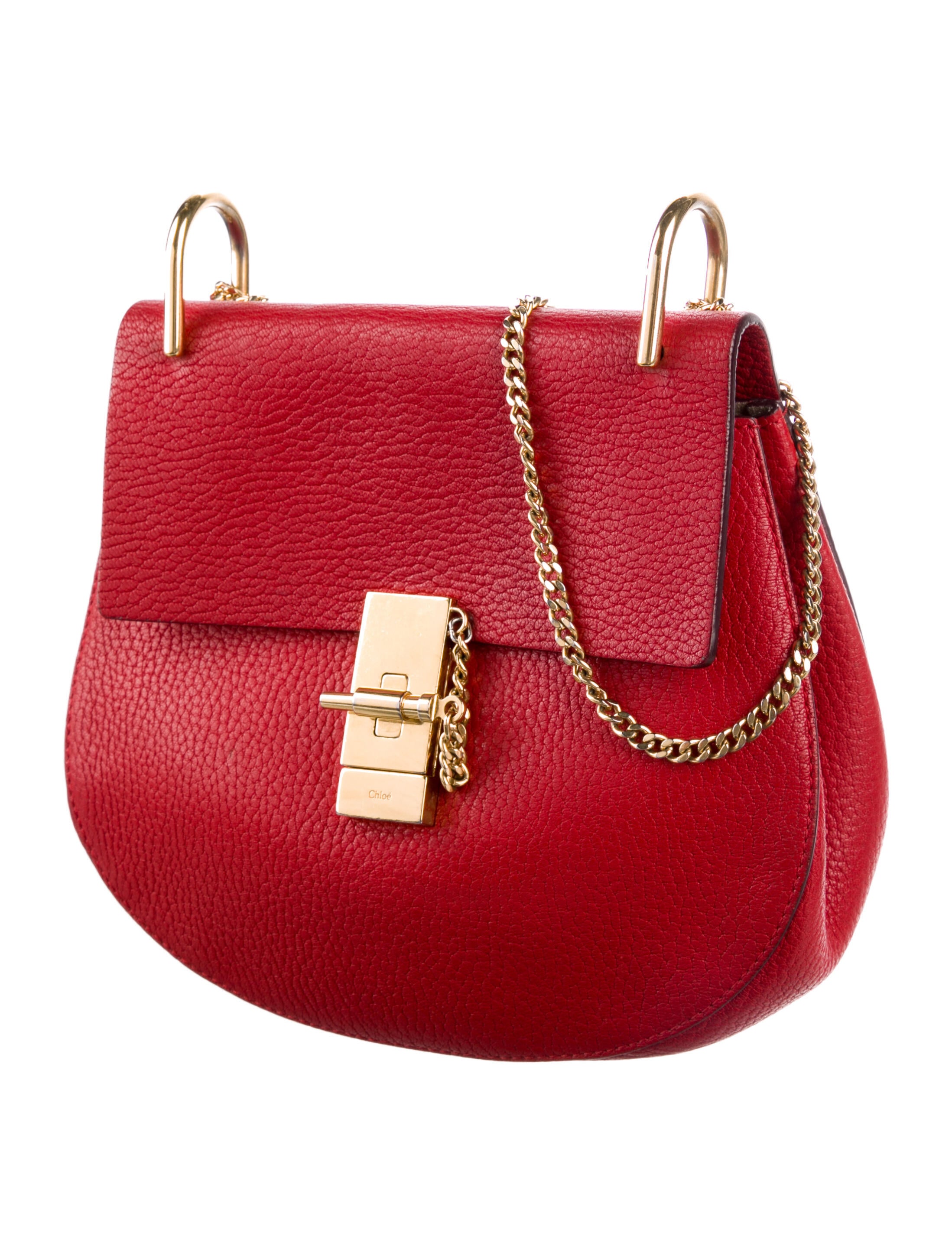 Chloé Drew Shoulder Bag - Red Crossbody Bags, Handbags - CHL254078 ...