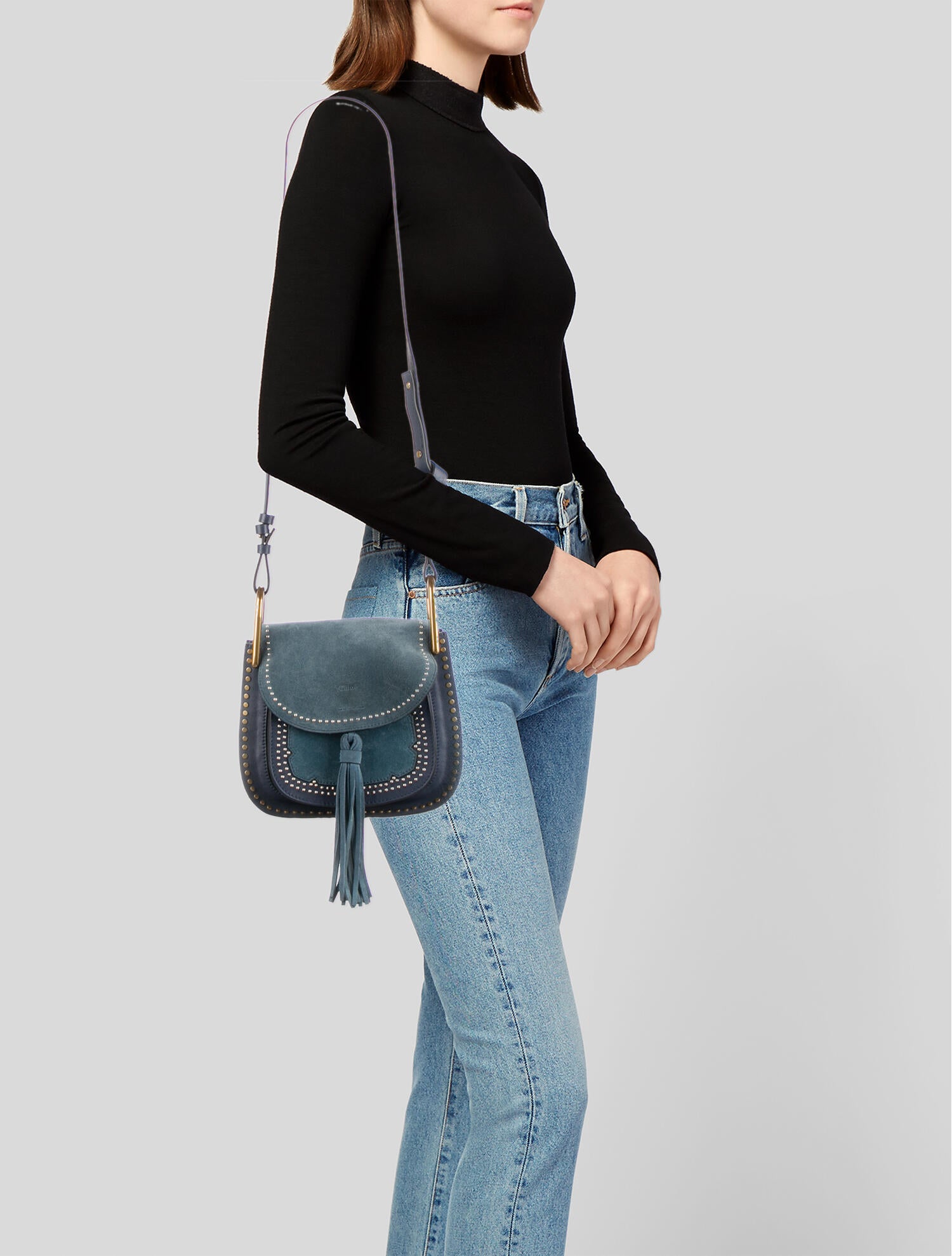 Chloé Tri-Color Clare Mini Bag - Blue Shoulder Bags, Handbags ...