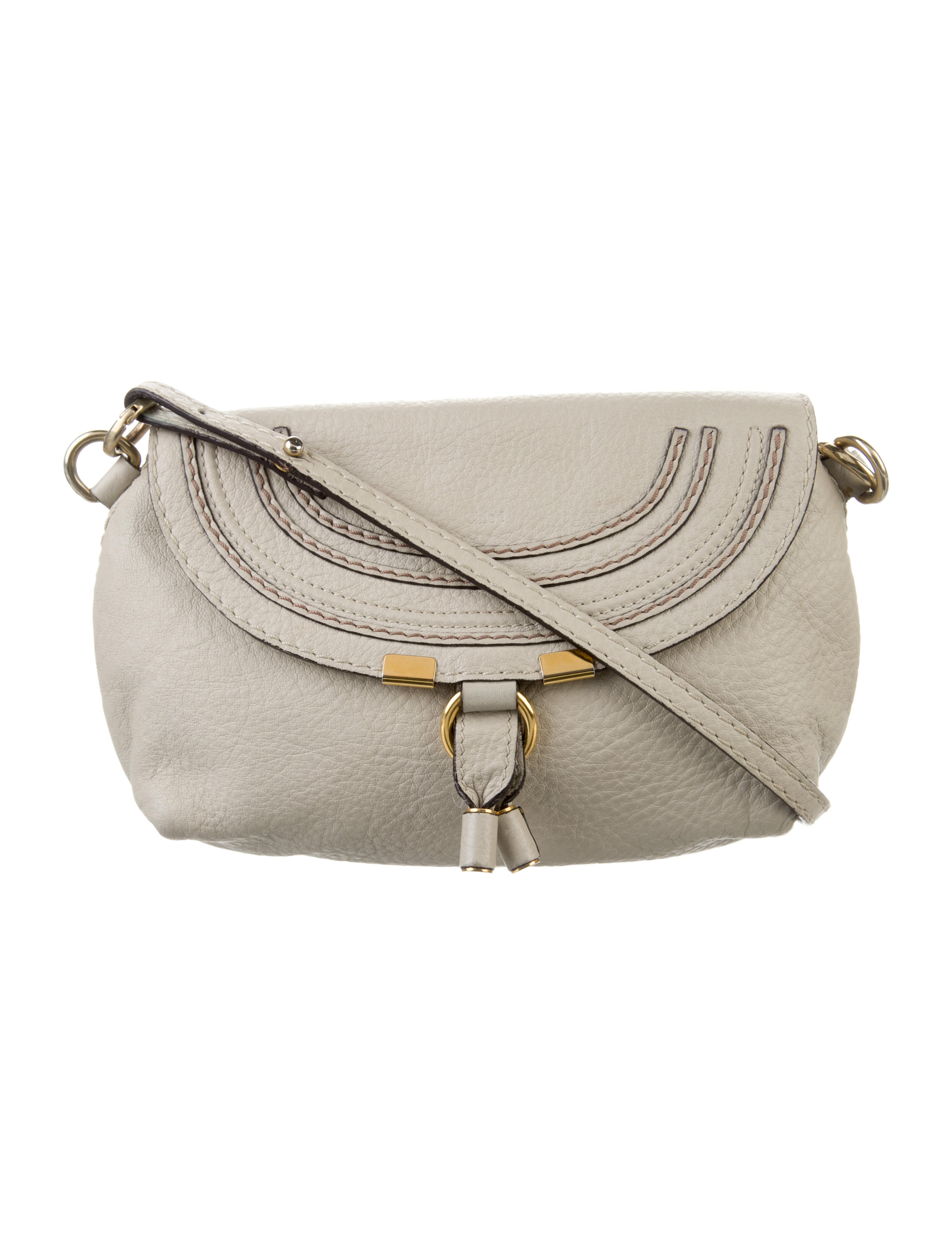 Chloé Leather Marcie Mini Crossbody Bag - Neutrals Crossbody Bags ...