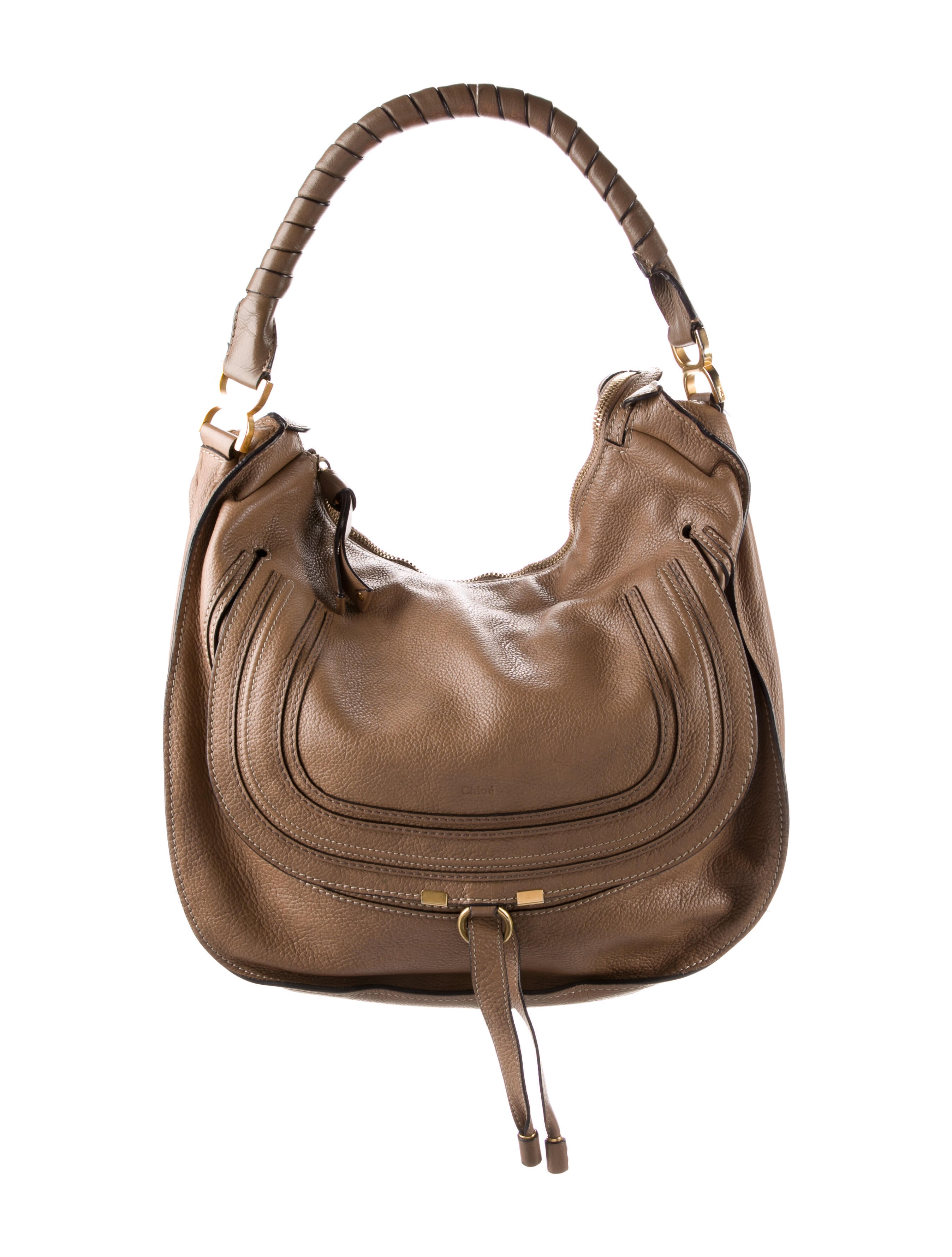 Chloé Large Python Marcie Hobo - Brown Hobos, Handbags - CHL98518 | The ...
