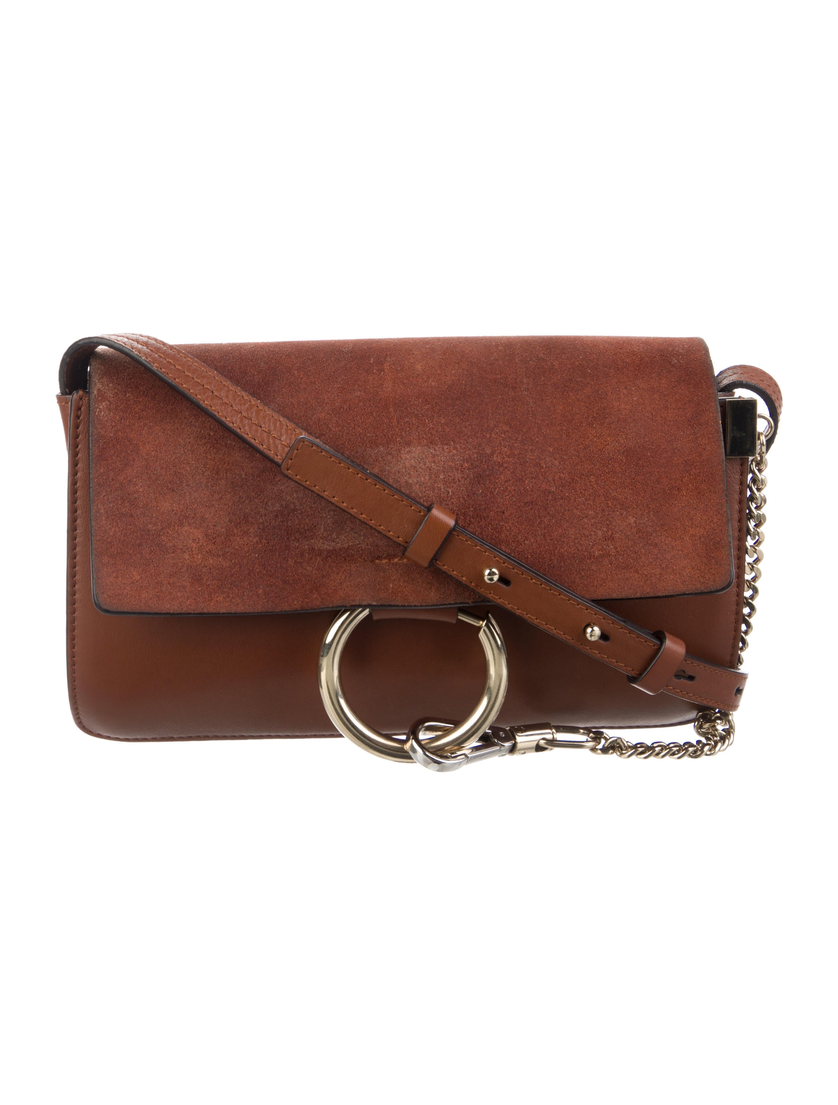 Chloé Suede Trim Faye Crossbody Bag - Brown Crossbody Bags, Handbags ...