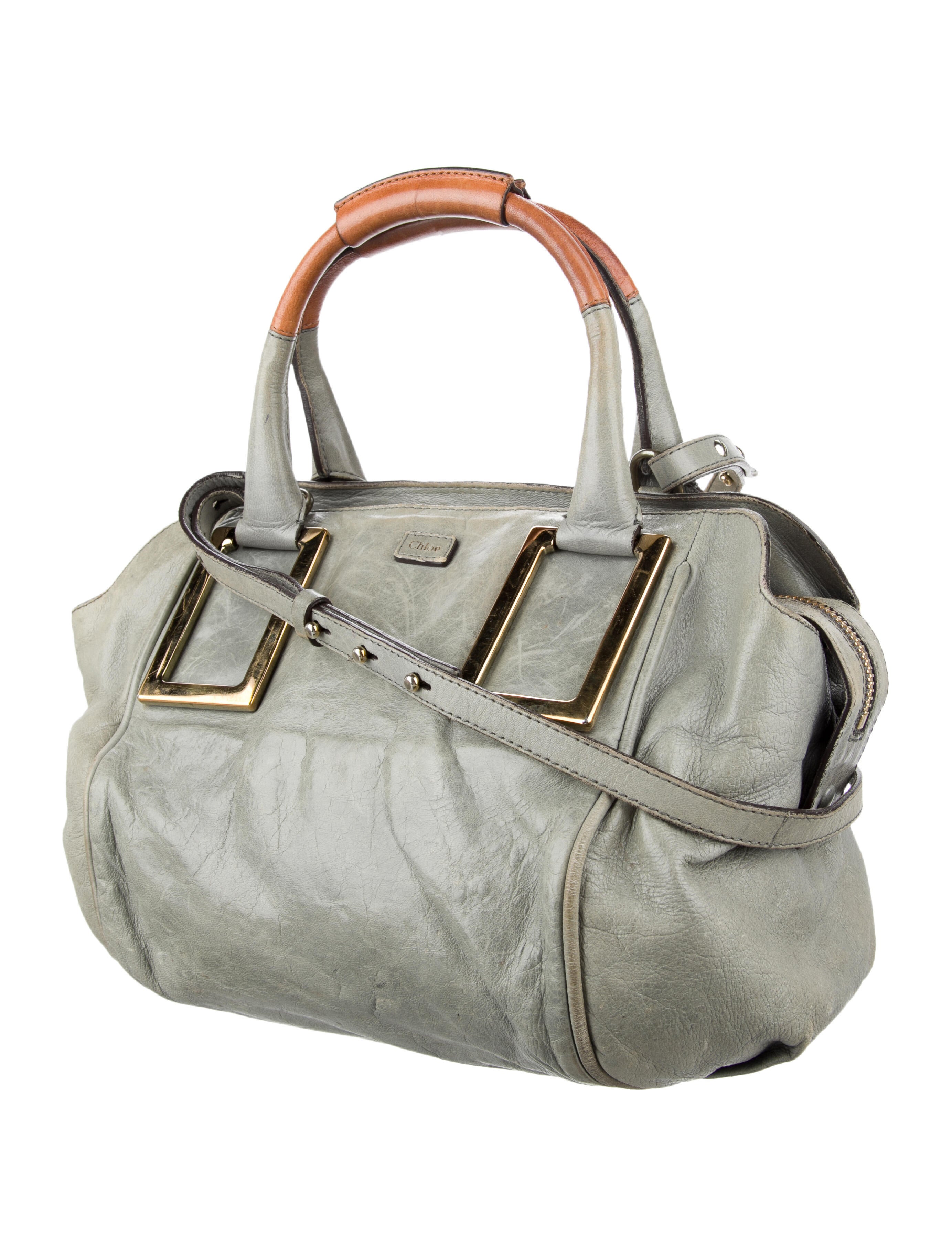 Jimmy Choo Leather-Trimmed Handle Bag - Handle Bags, Handbags ...