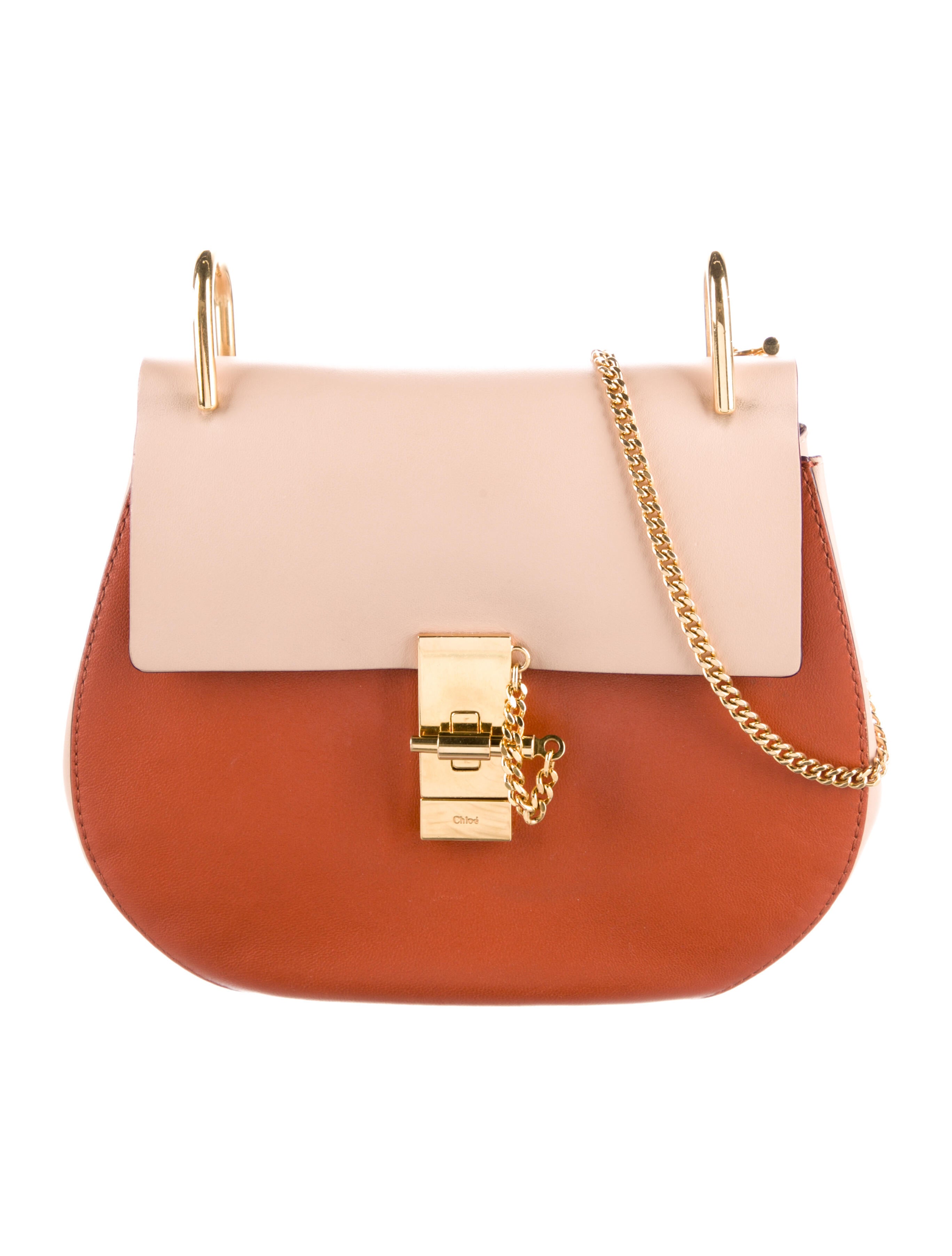 Chloé Metallic Mini Drew Bag - Gold Crossbody Bags, Handbags ...