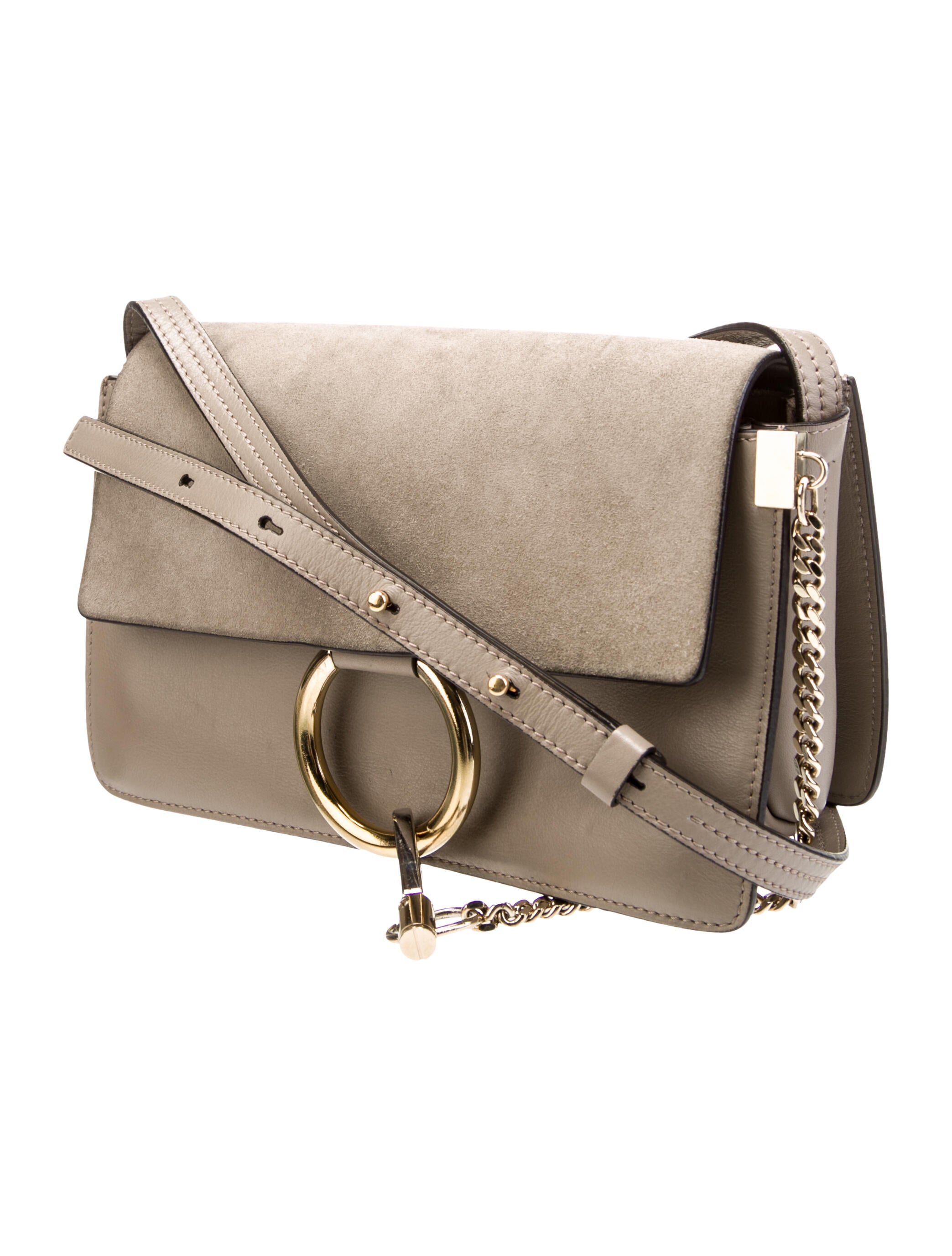 Chloé Leather Faye Crossbody Bag - Neutrals Crossbody Bags, Handbags ...