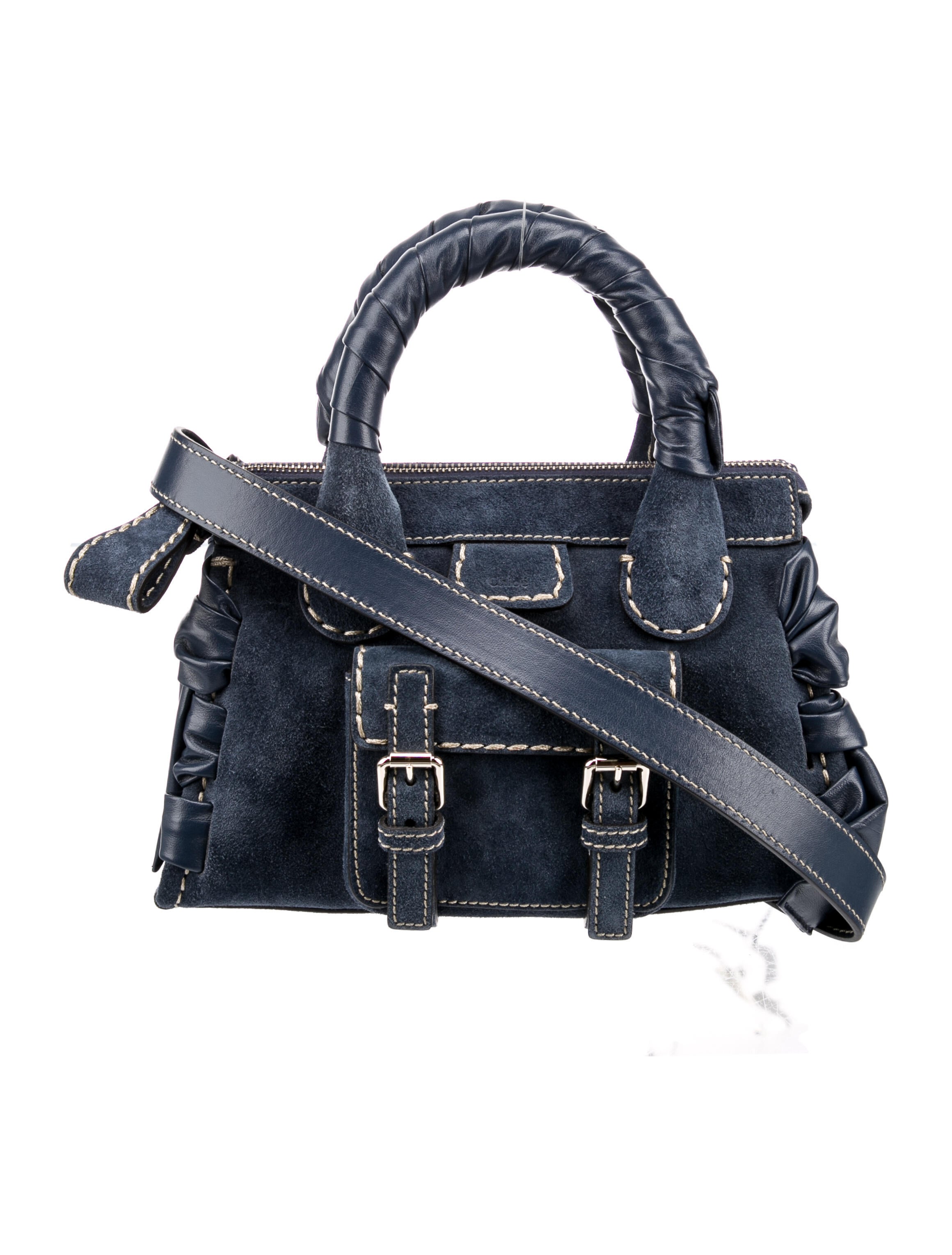 Chloé Mini Edith Bag - Blue Handle Bags, Handbags - CHL266720 | The ...