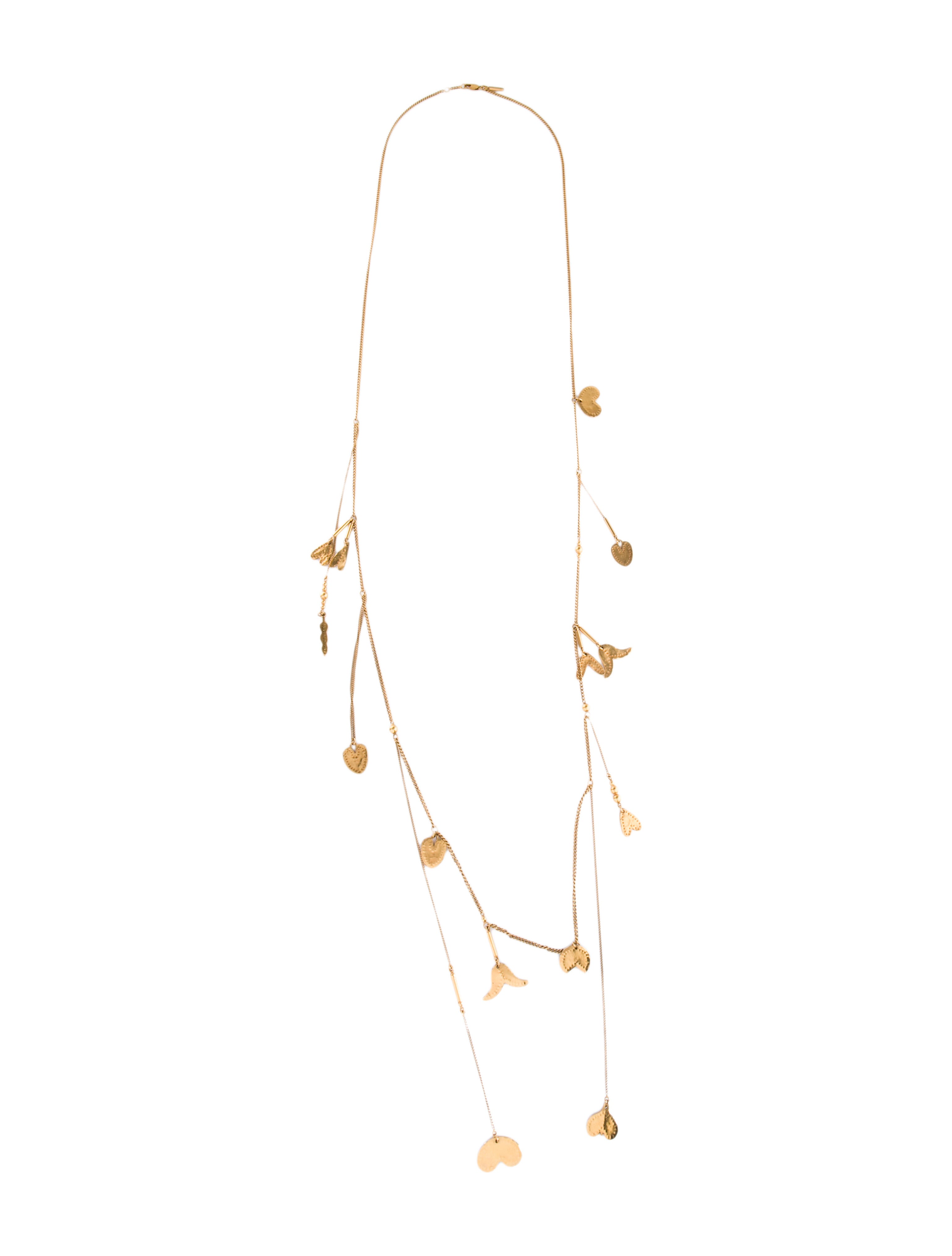 Chloé Charm Station Necklace - Brass Station, Necklaces - CHL269494 ...