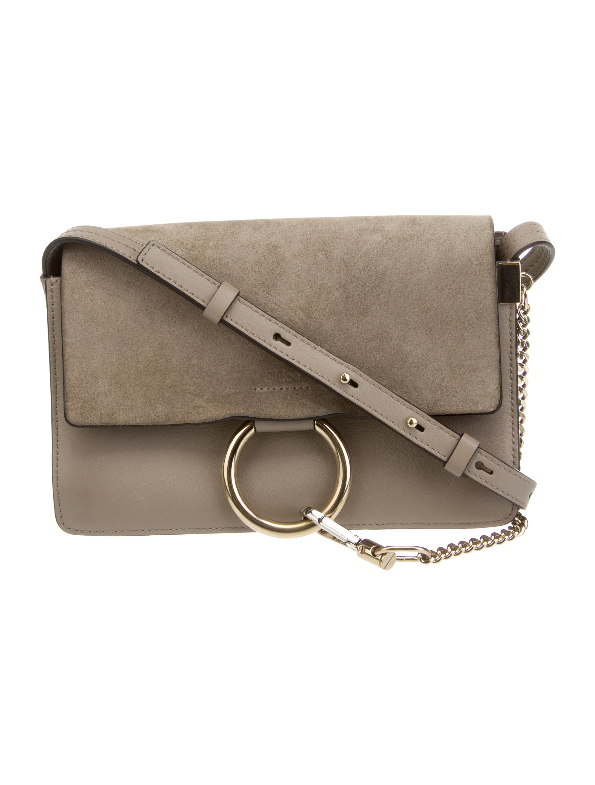 Chloé Leather Chain Linked Crossbody Bag - Brown Crossbody Bags ...