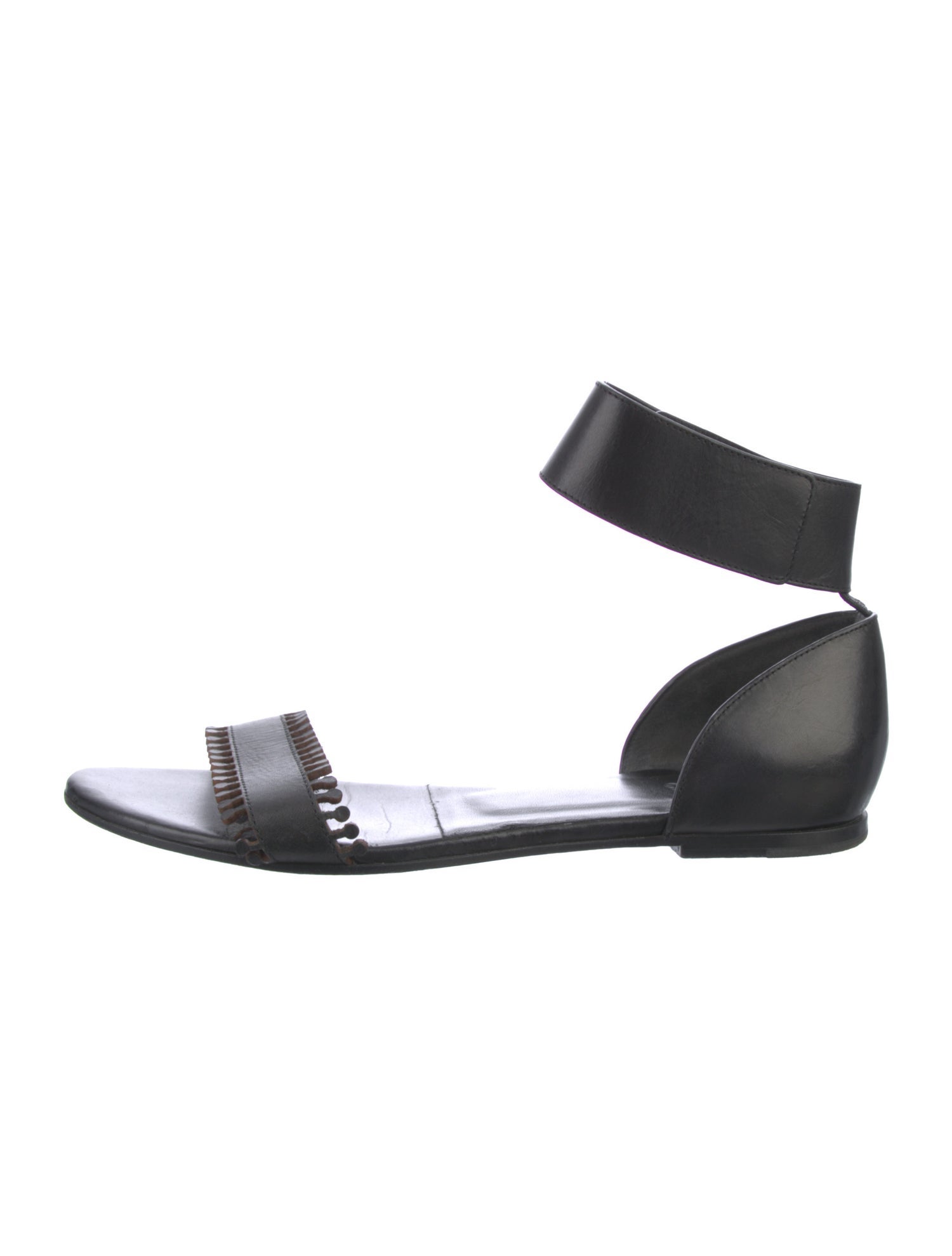 Chloé Leather Sandals - Black Sandals, Shoes - CHL271101 | The RealReal