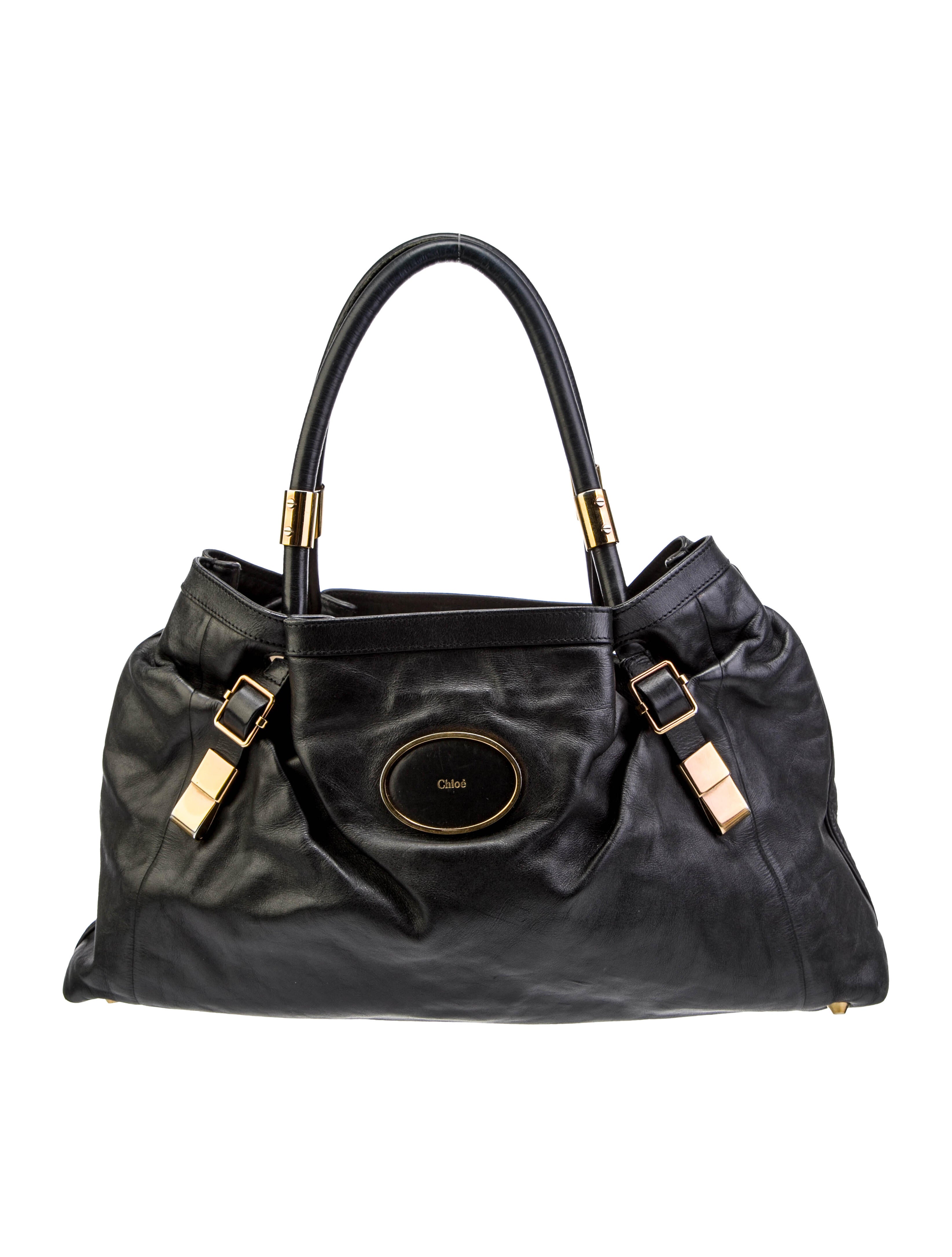Chloé Victoria Leather Tote - Black Totes, Handbags - CHL273449 | The ...