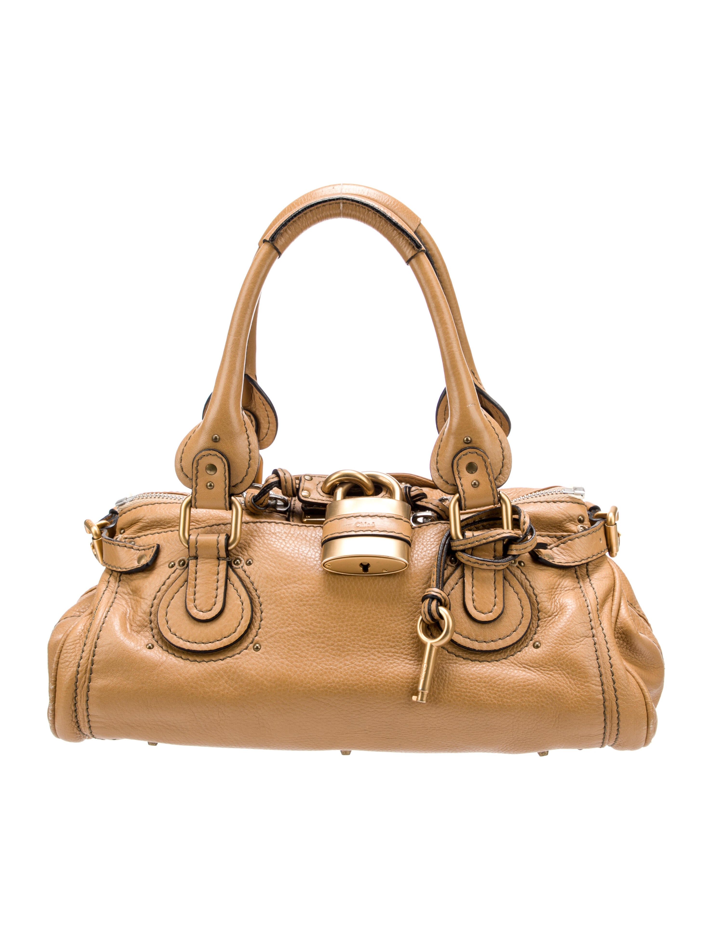 Chloé Paddington Leather Shoulder Bag - Neutrals Shoulder Bags, Handbags - CHL270249 | The RealReal