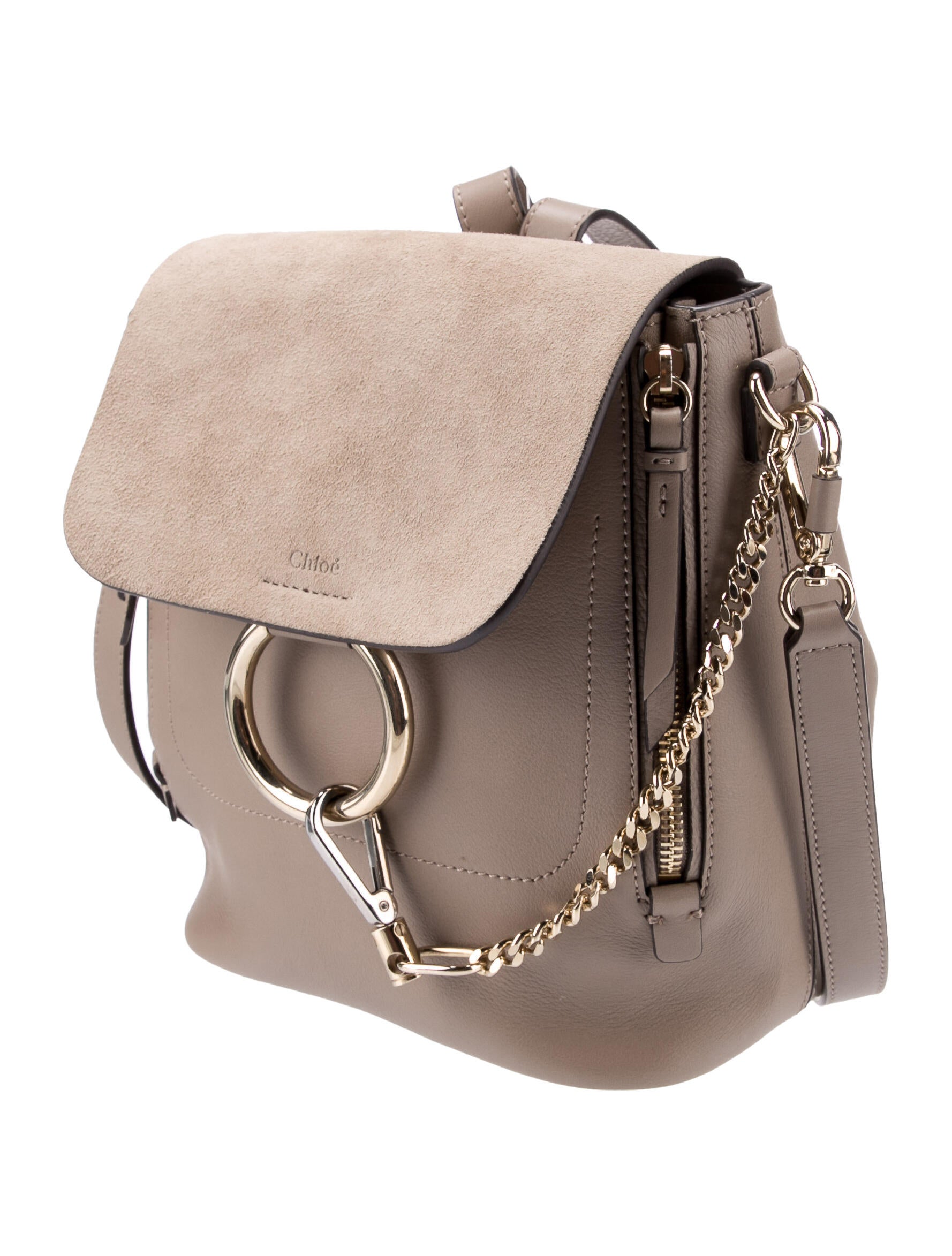 Chloé Faye Backpack - Grey Backpacks, Handbags - CHL273896 | The RealReal