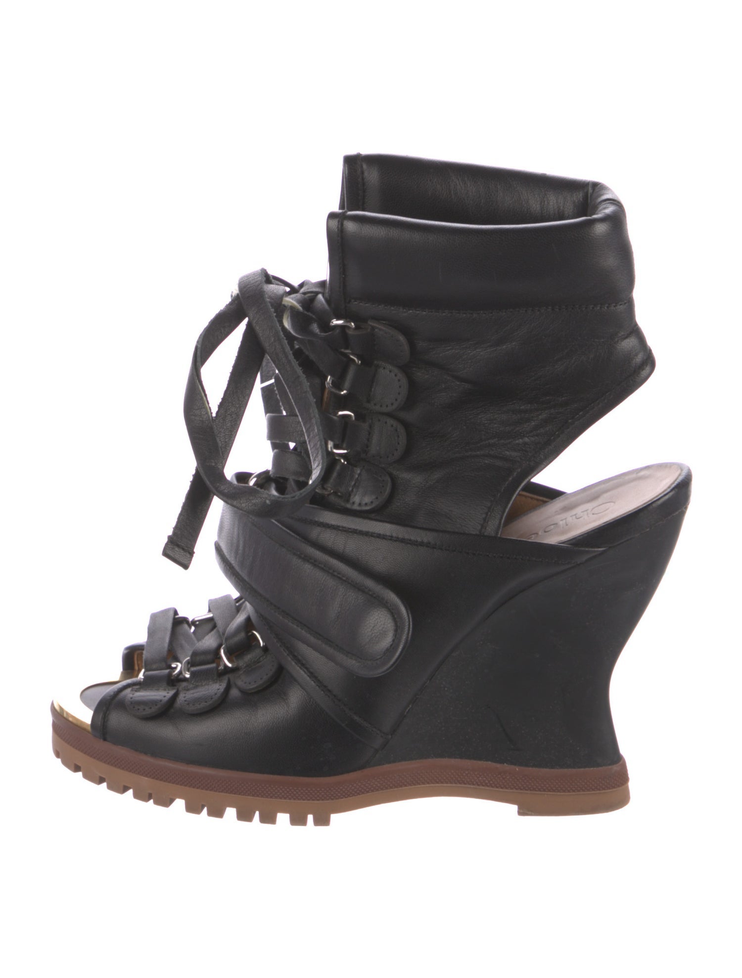 Chloé Leather Sandals - Black Sandals, Shoes - CHL276501 | The RealReal