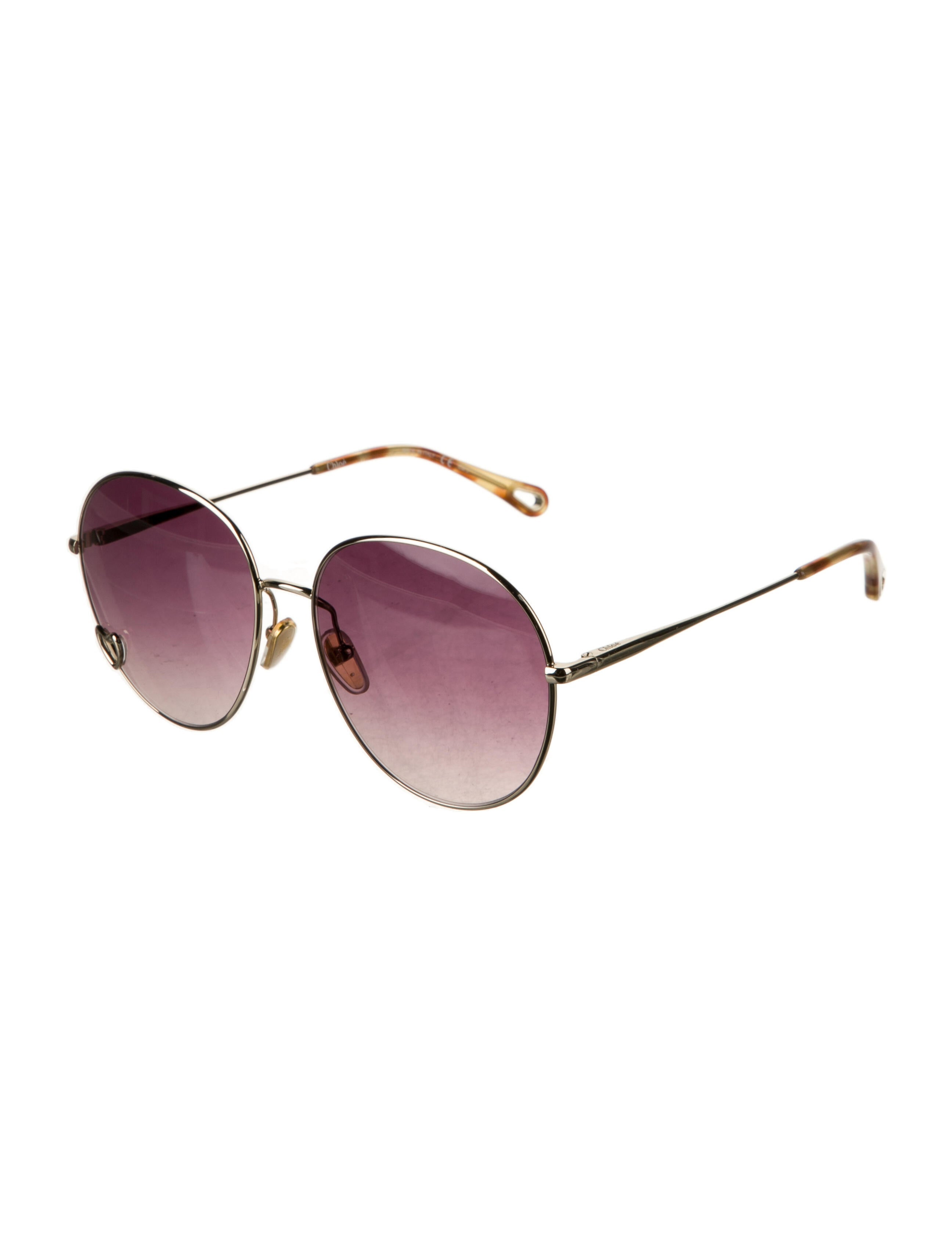 Chloé Oversize Gradient Sunglasses - Gold Sunglasses, Accessories ...