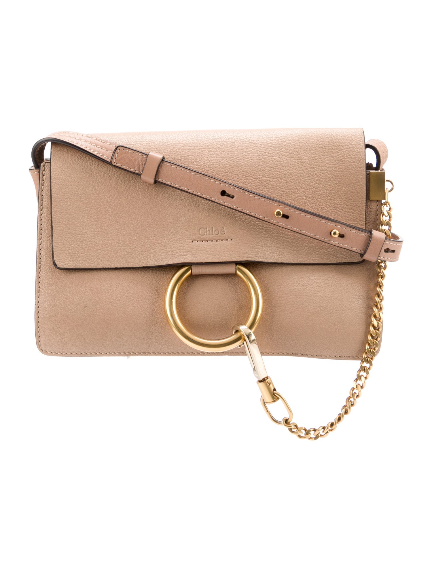 Chloé Leather Chain-Linked Crossbody Bag - Neutrals Crossbody Bags ...