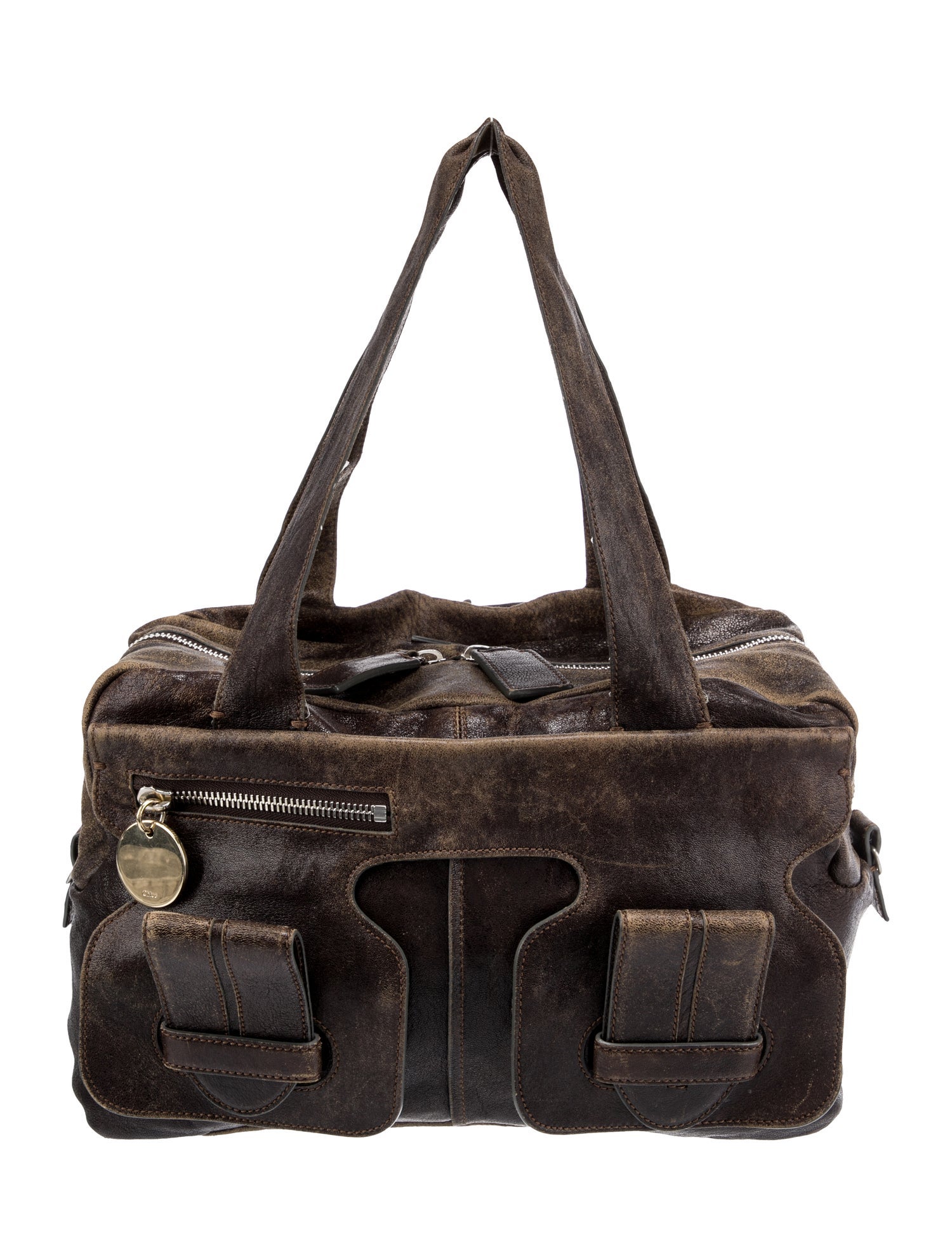 Chloé Saskia Leather Shoulder Bag - Brown Shoulder Bags, Handbags ...