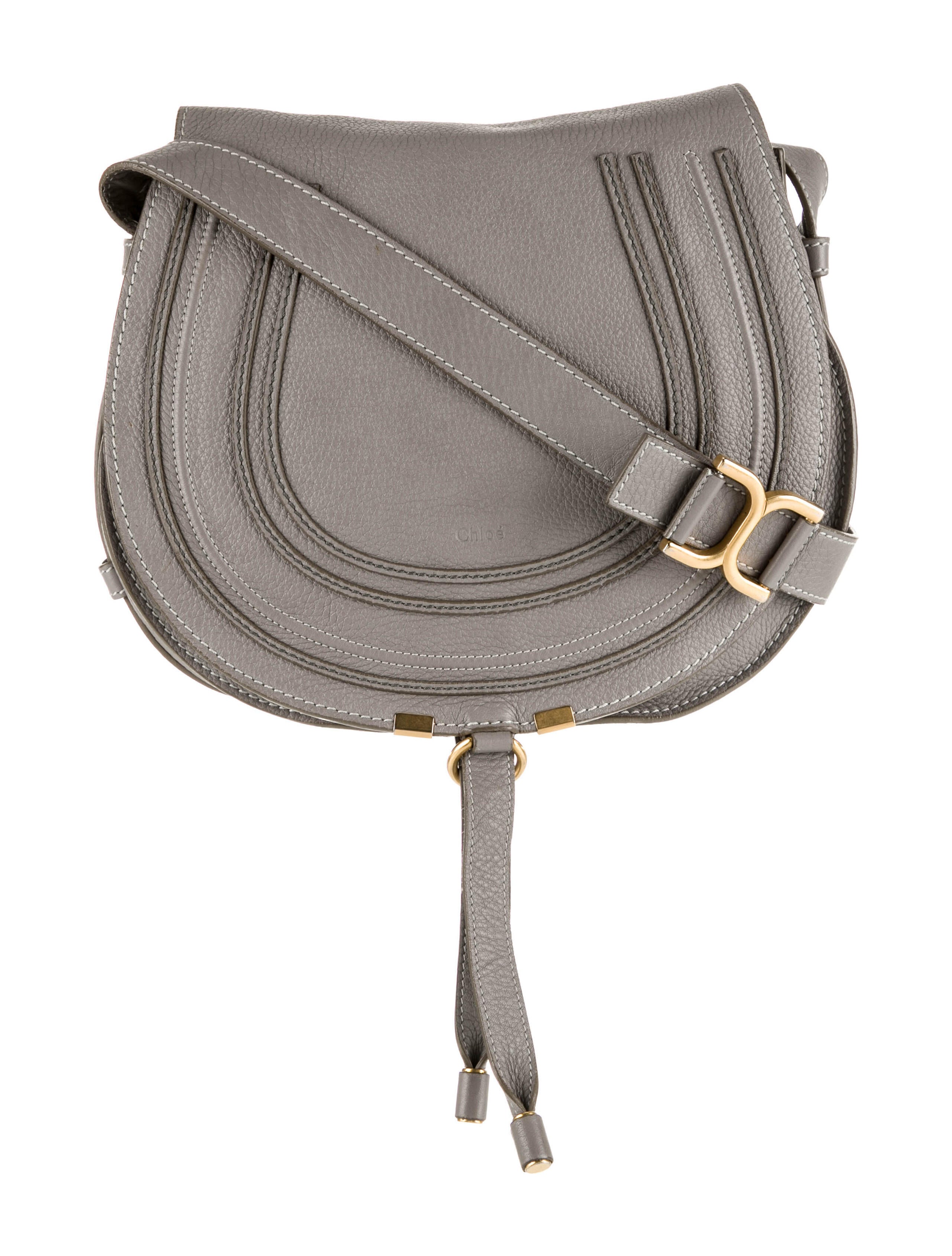Chloé Marcie Crossbody Bag - Grey Crossbody Bags, Handbags - CHL281227 ...