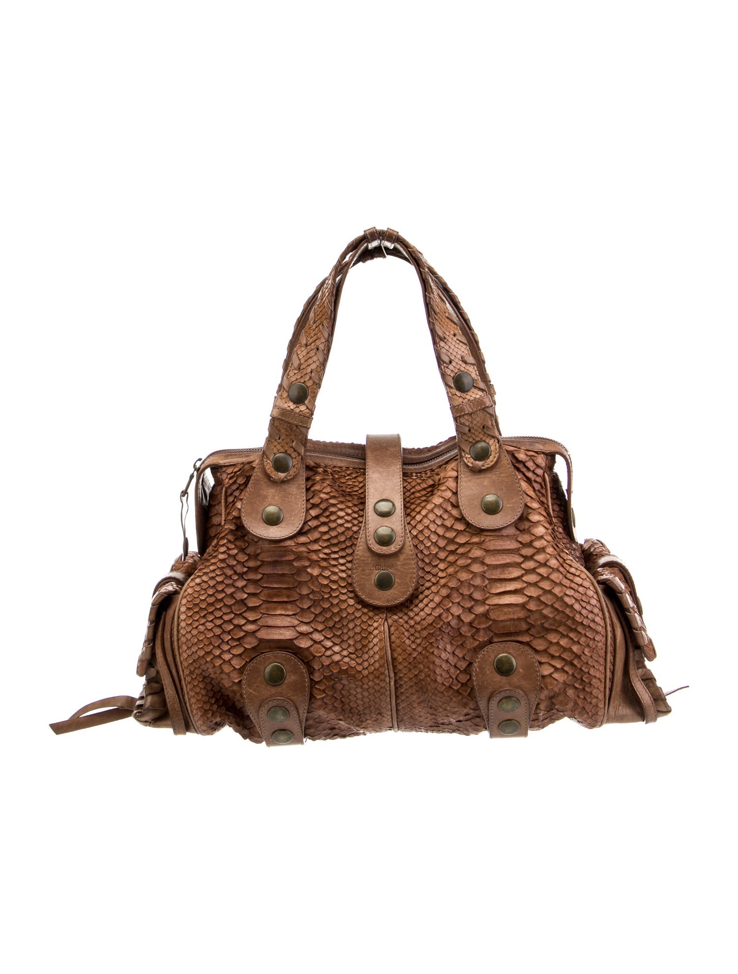 Prada Crocodile Bauletto Shoulder Bag - Brown Shoulder Bags, Handbags ...