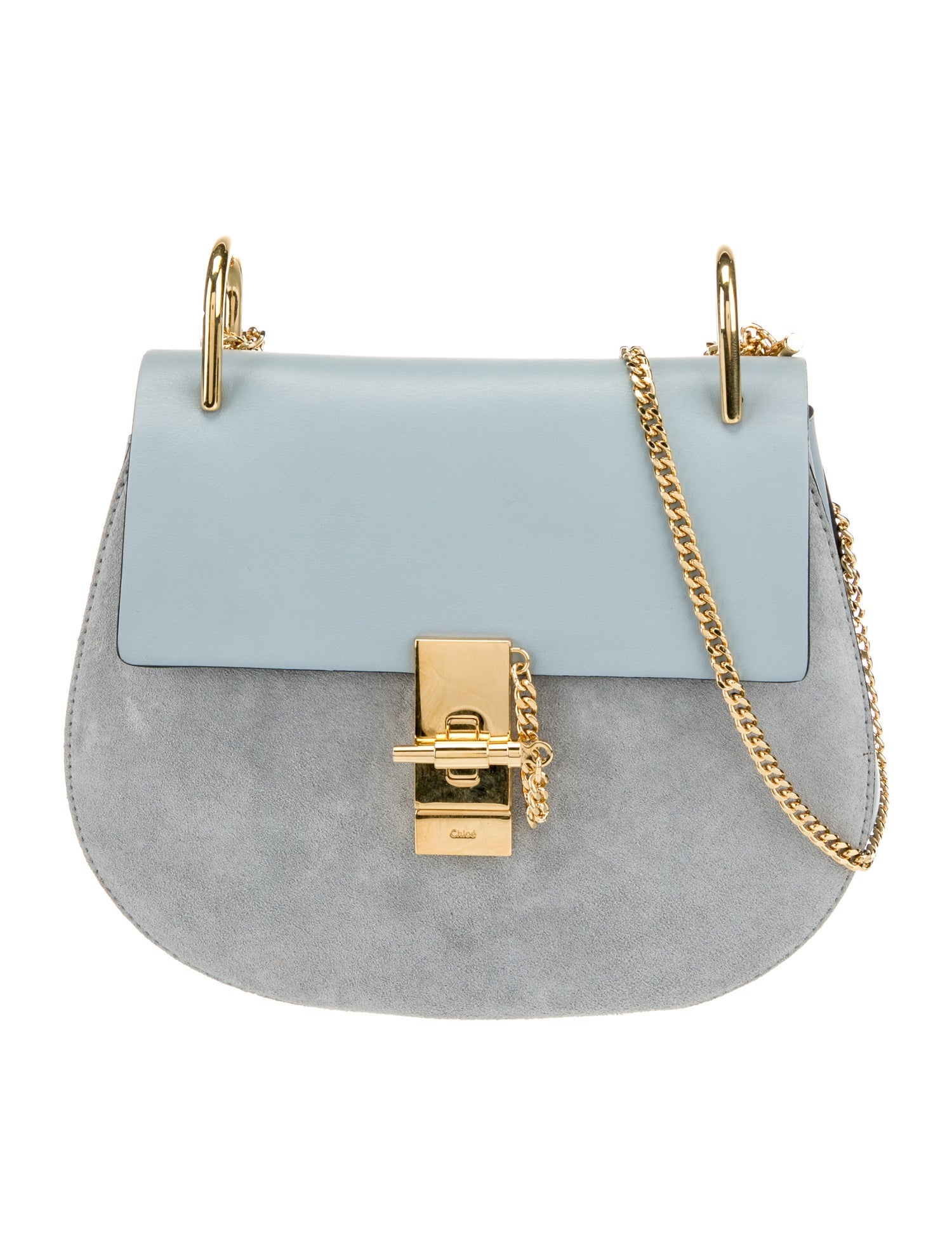 Chloé Solid Leather Chain Linked Shoulder Bag - Neutrals Shoulder Bags ...