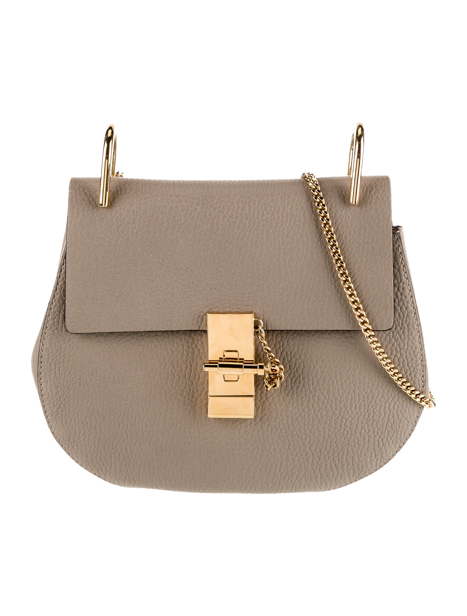 Chloé Leather Chain-Link Crossbody Bag - Neutrals Crossbody Bags ...
