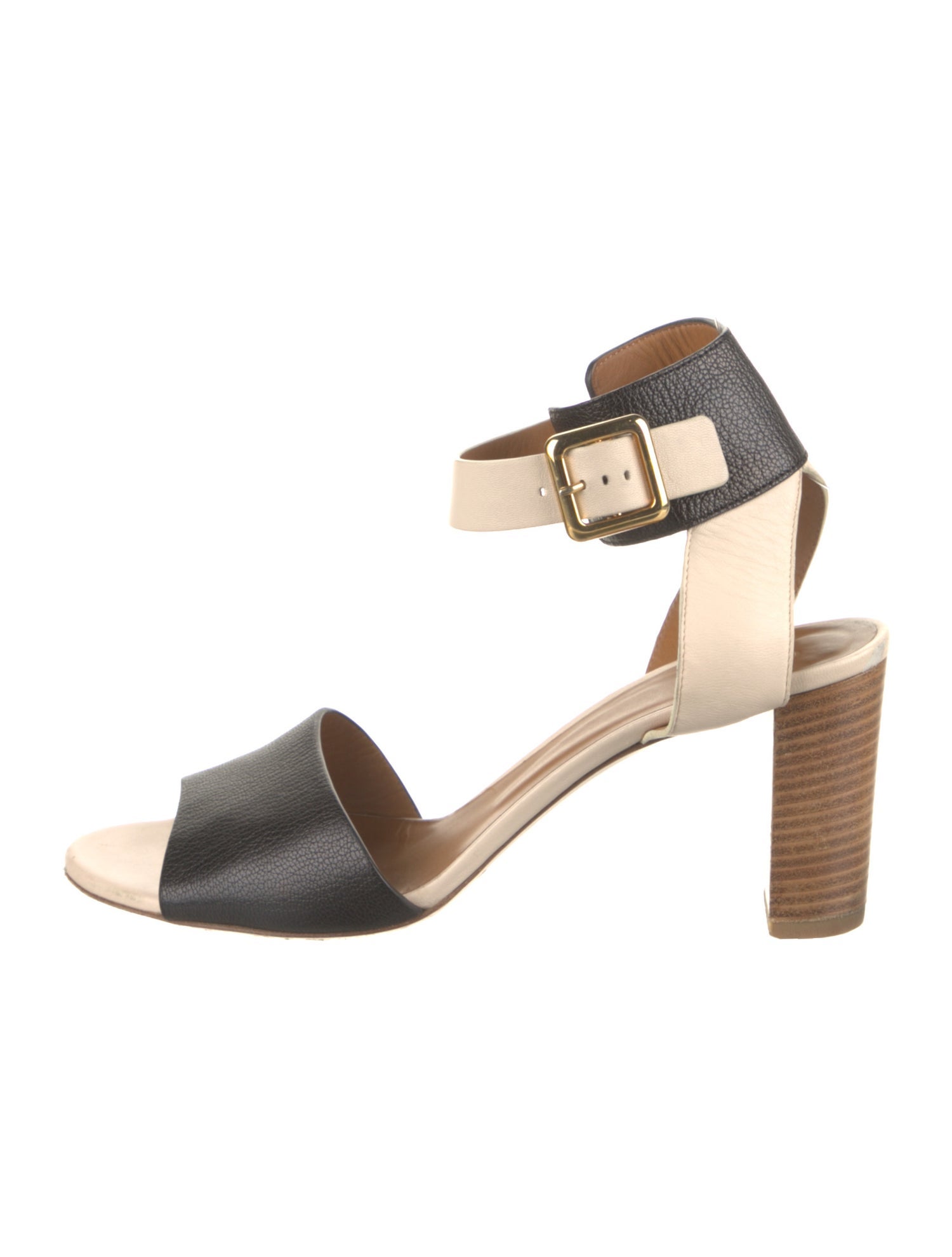 Chloé Leather Sandals - Black Sandals, Shoes - CHL284475 | The RealReal