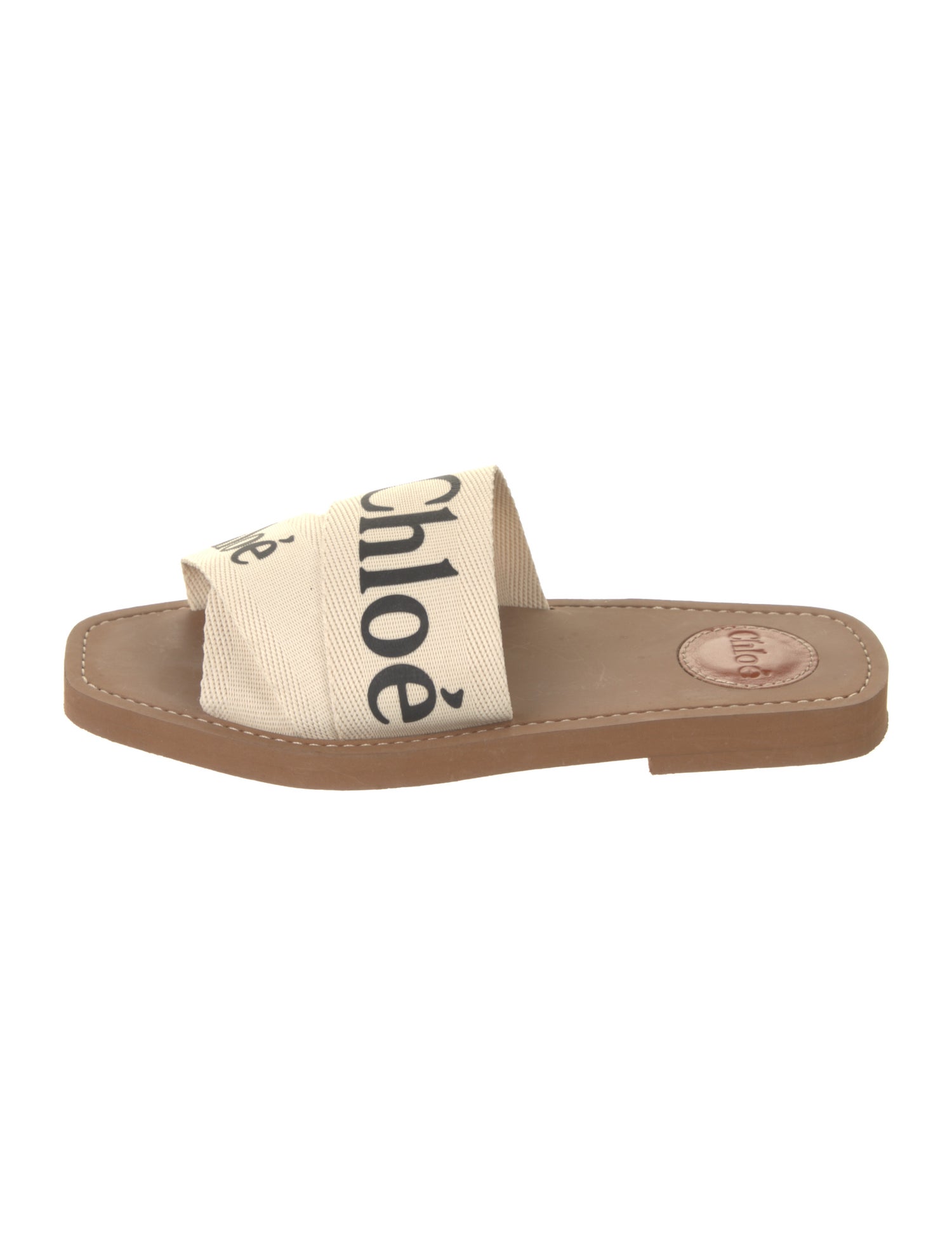 Chloé Printed Slides - Neutrals Sandals, Shoes - CHL284708 | The RealReal