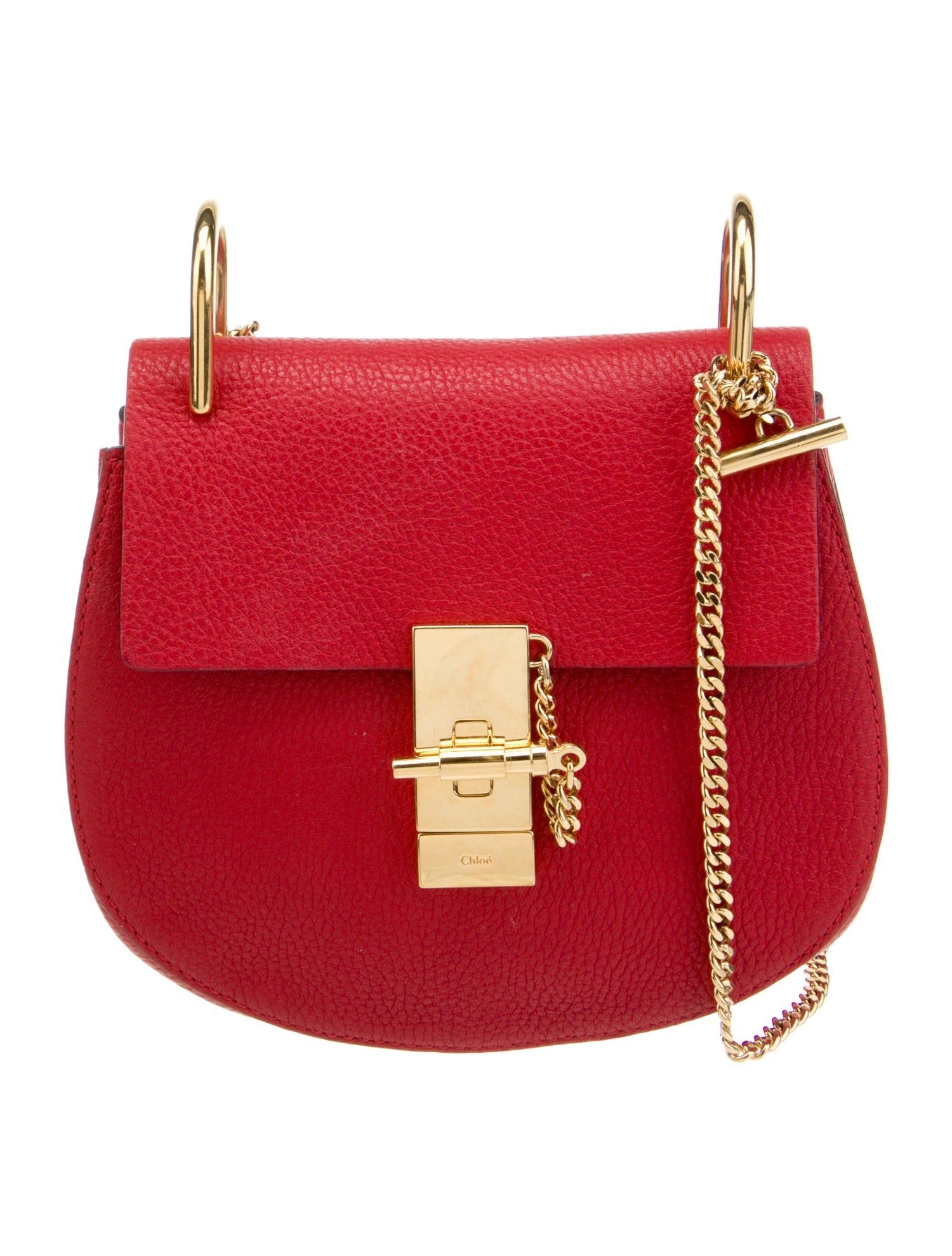 Chloé Mini Drew Crossbody Bag - Red Crossbody Bags, Handbags ...