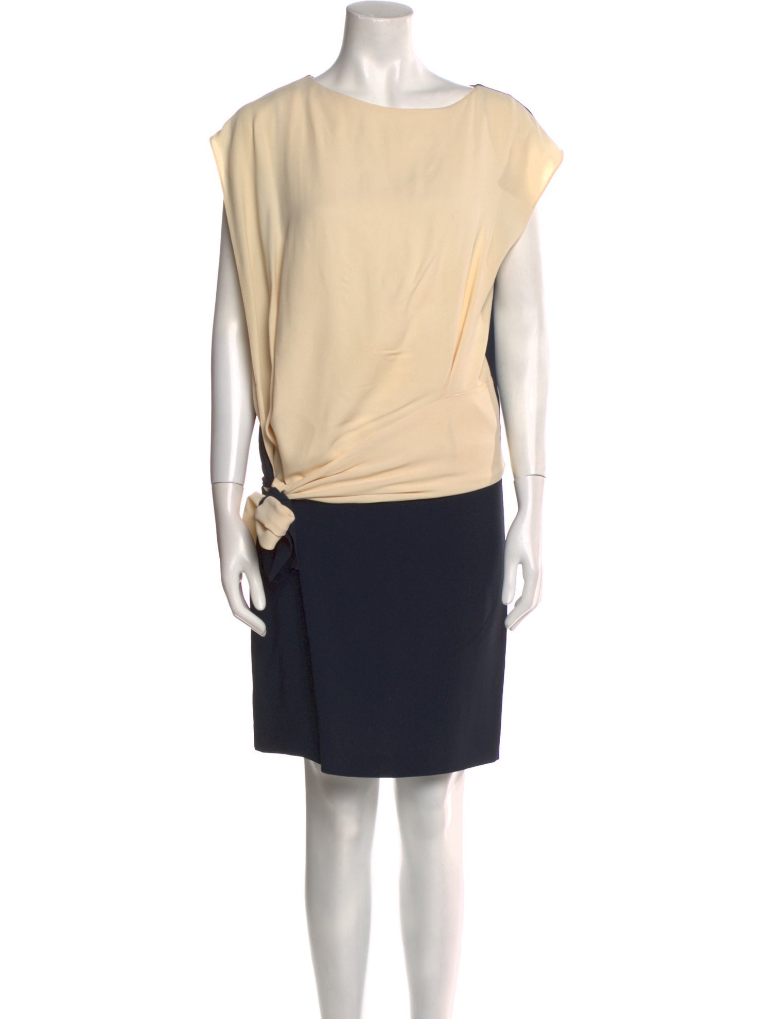 Chloé Colorblock Pattern Knee-Length Dress - Neutrals Dresses, Clothing ...