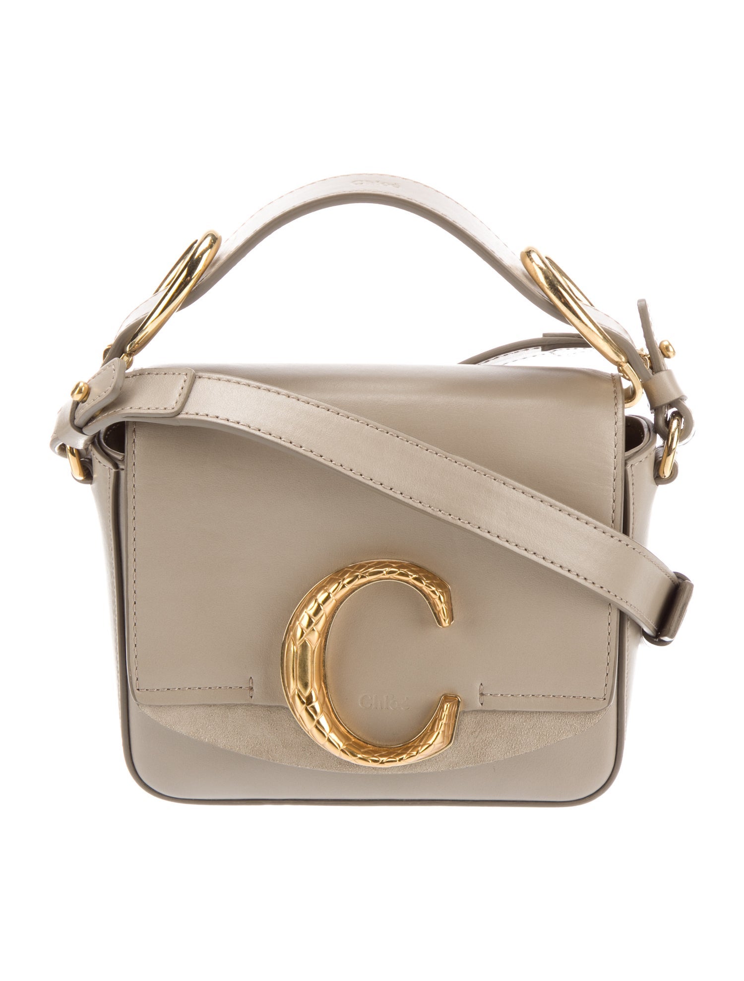 Chloé Mini C Bag - Neutrals Handle Bags, Handbags - CHL288442 | The ...
