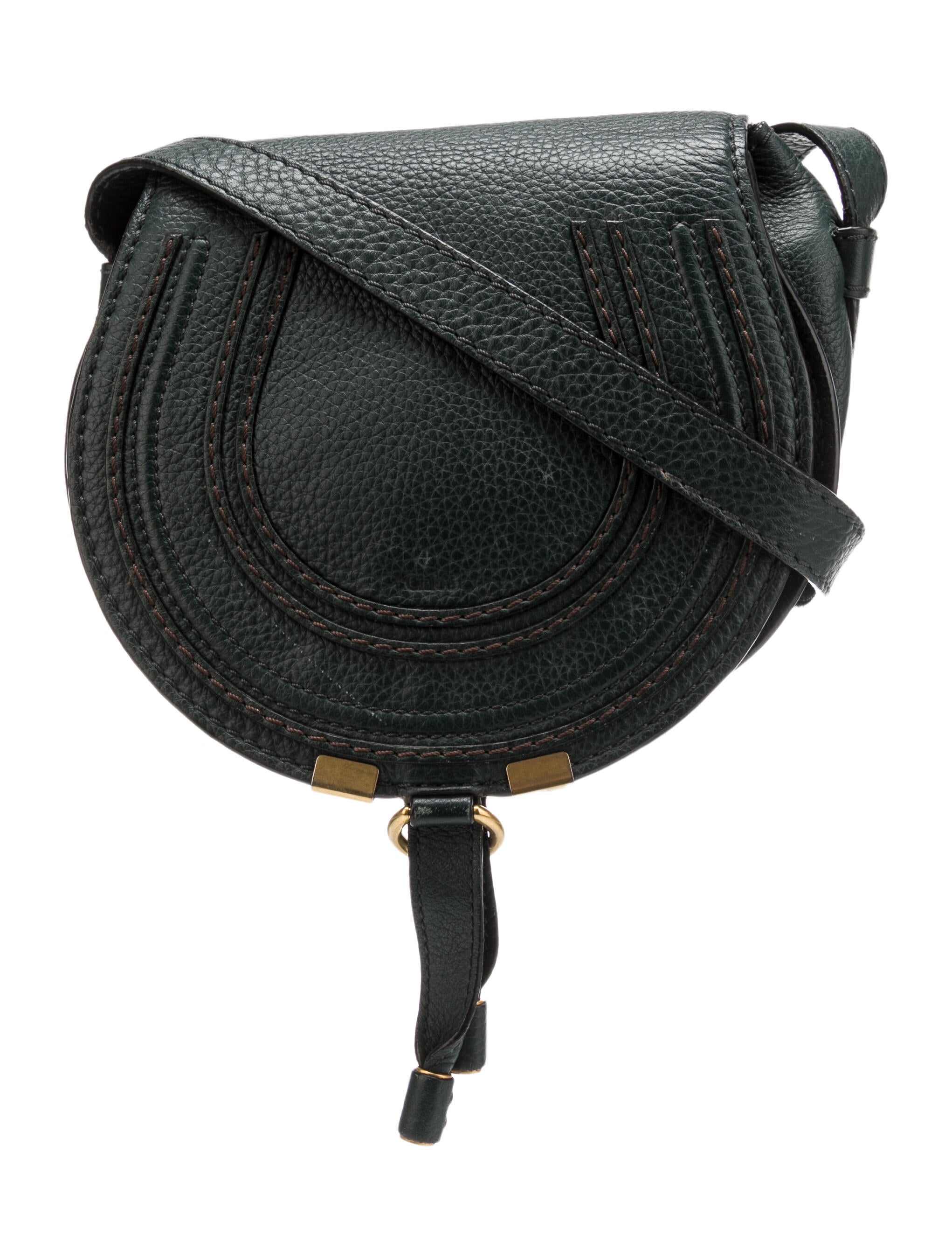 Chloé Small Marcie Saddle Bag - Green Crossbody Bags, Handbags ...